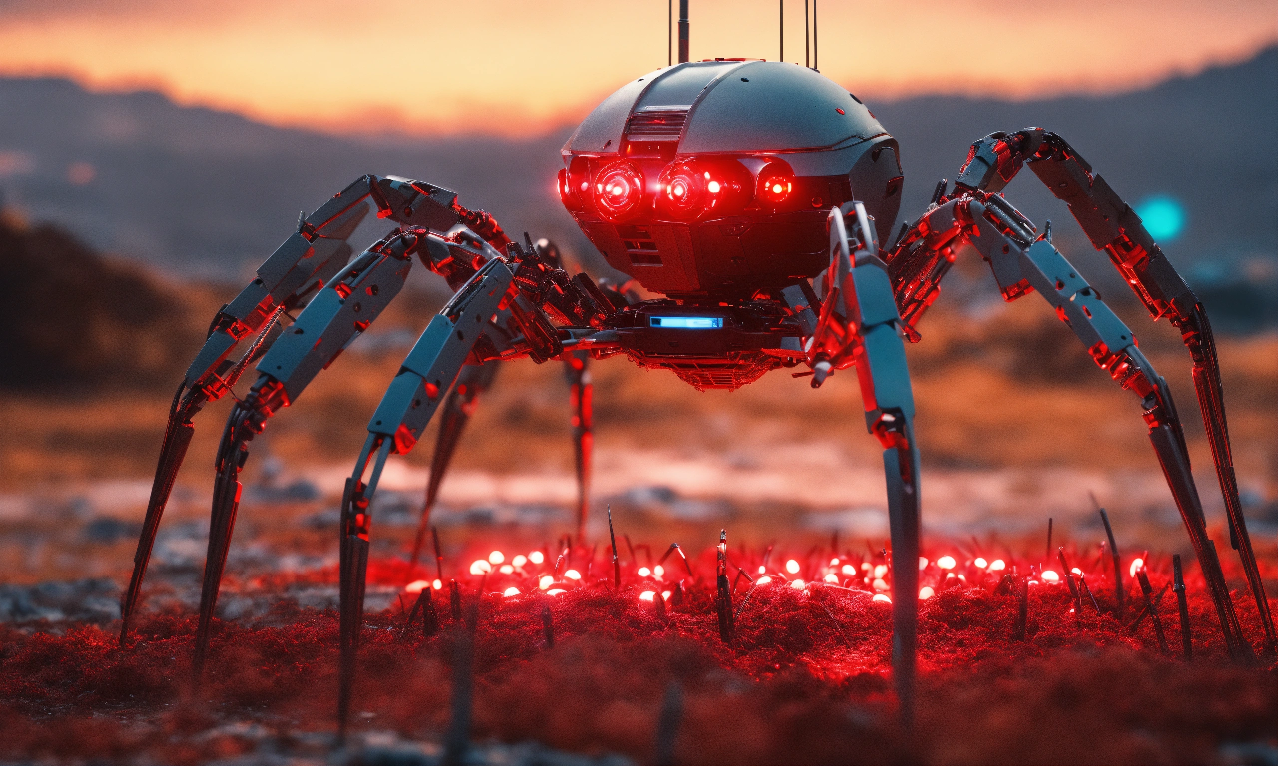 Lexica - Swarms of robotic spider creatures with armored spider like ...
