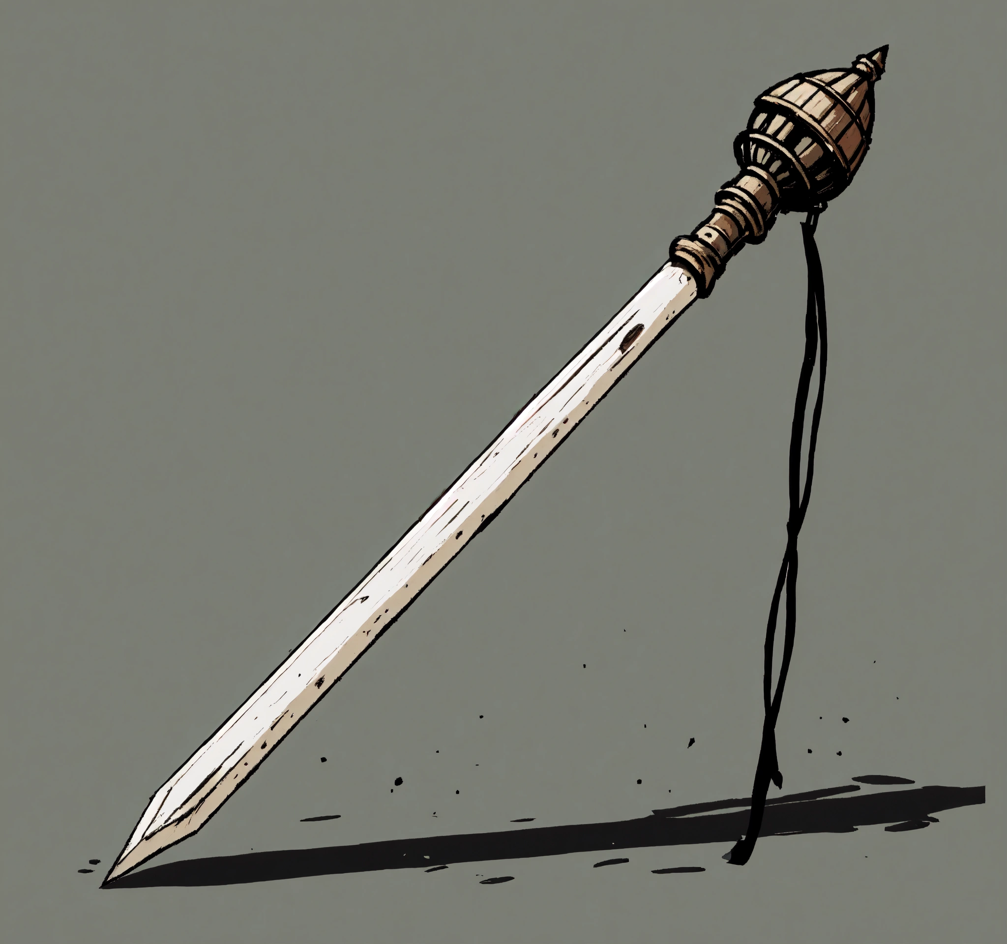 Lexica - A simple straight white wand, white wood, wooden handle ...