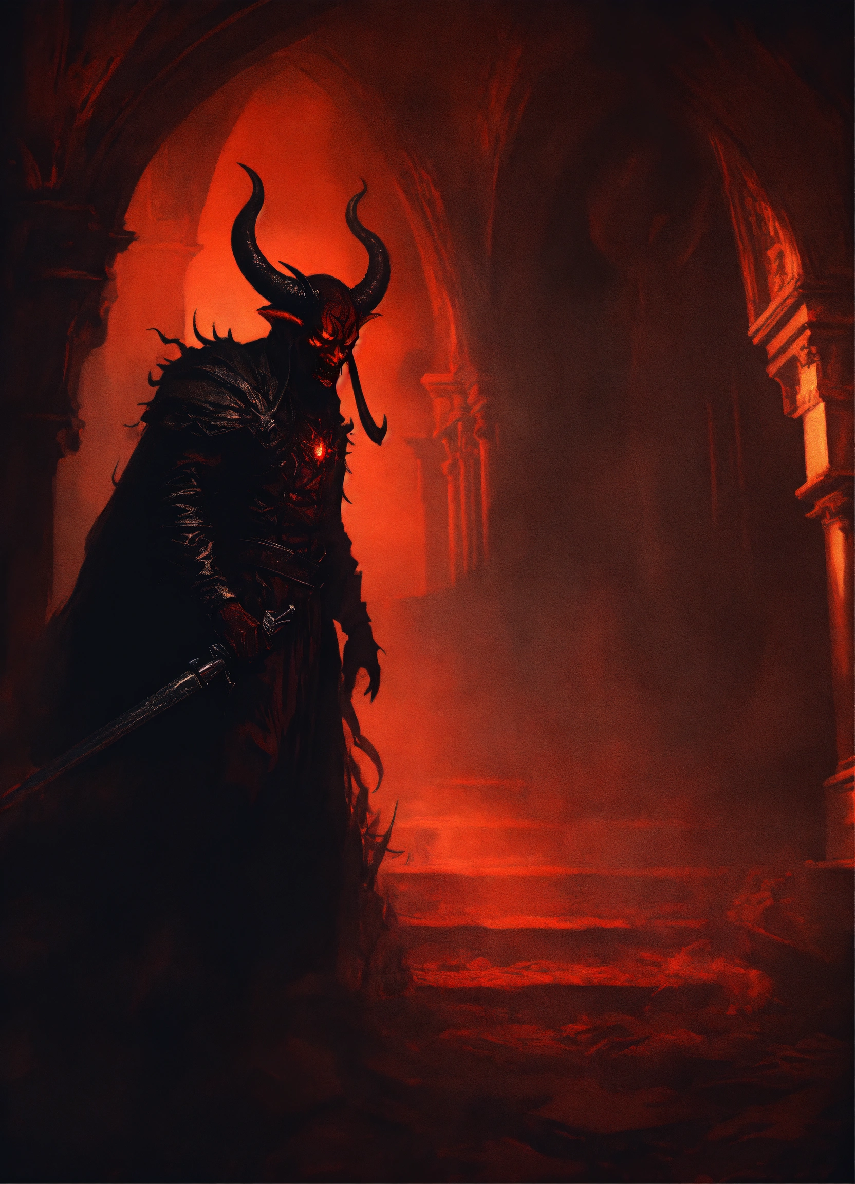 Lexica - Satan lurking in the shadows, evil, scary, eerie