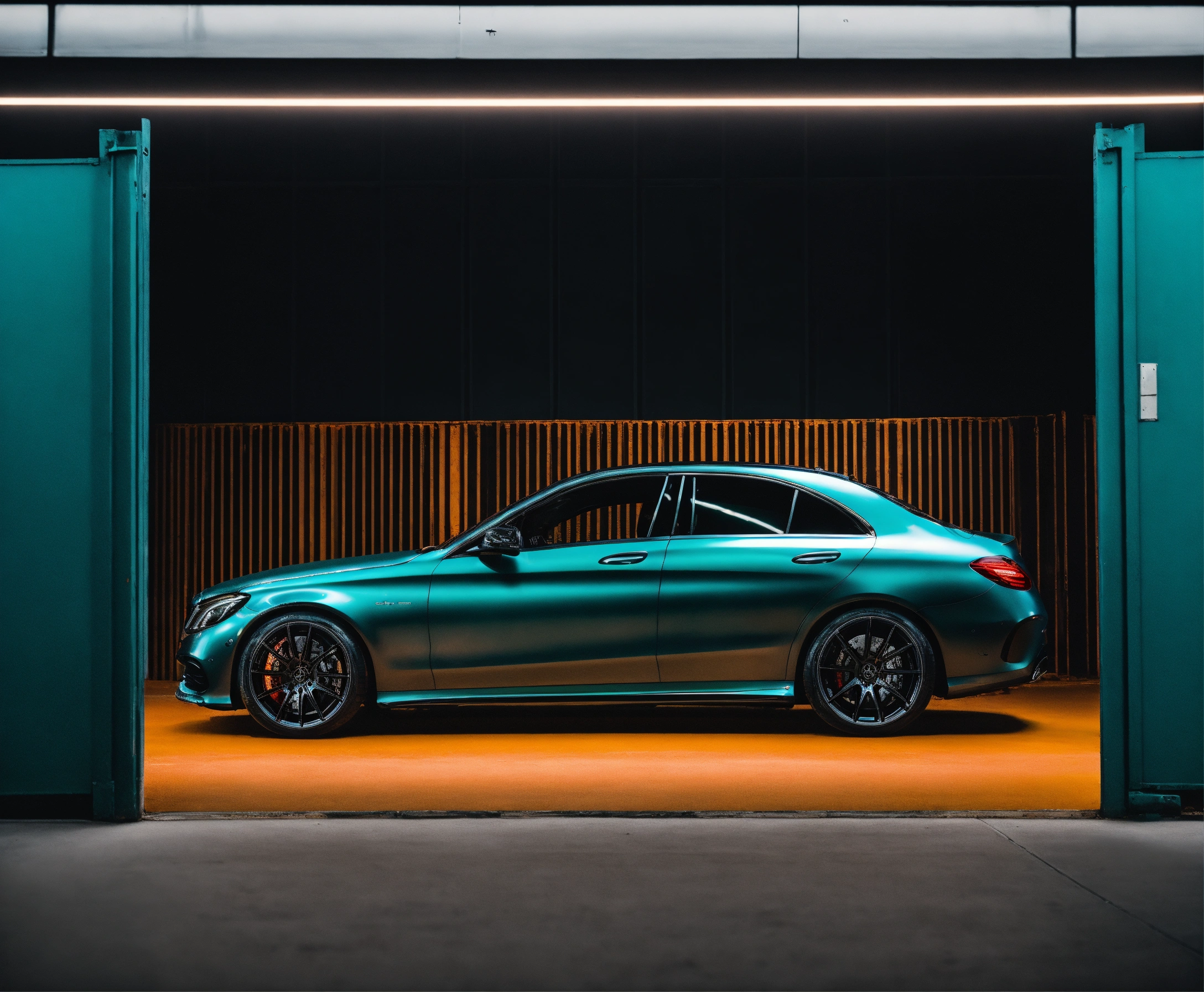Lexica - Minimal, cinematic, mercedes c43 amg, nebula, whirlwind, dark ...