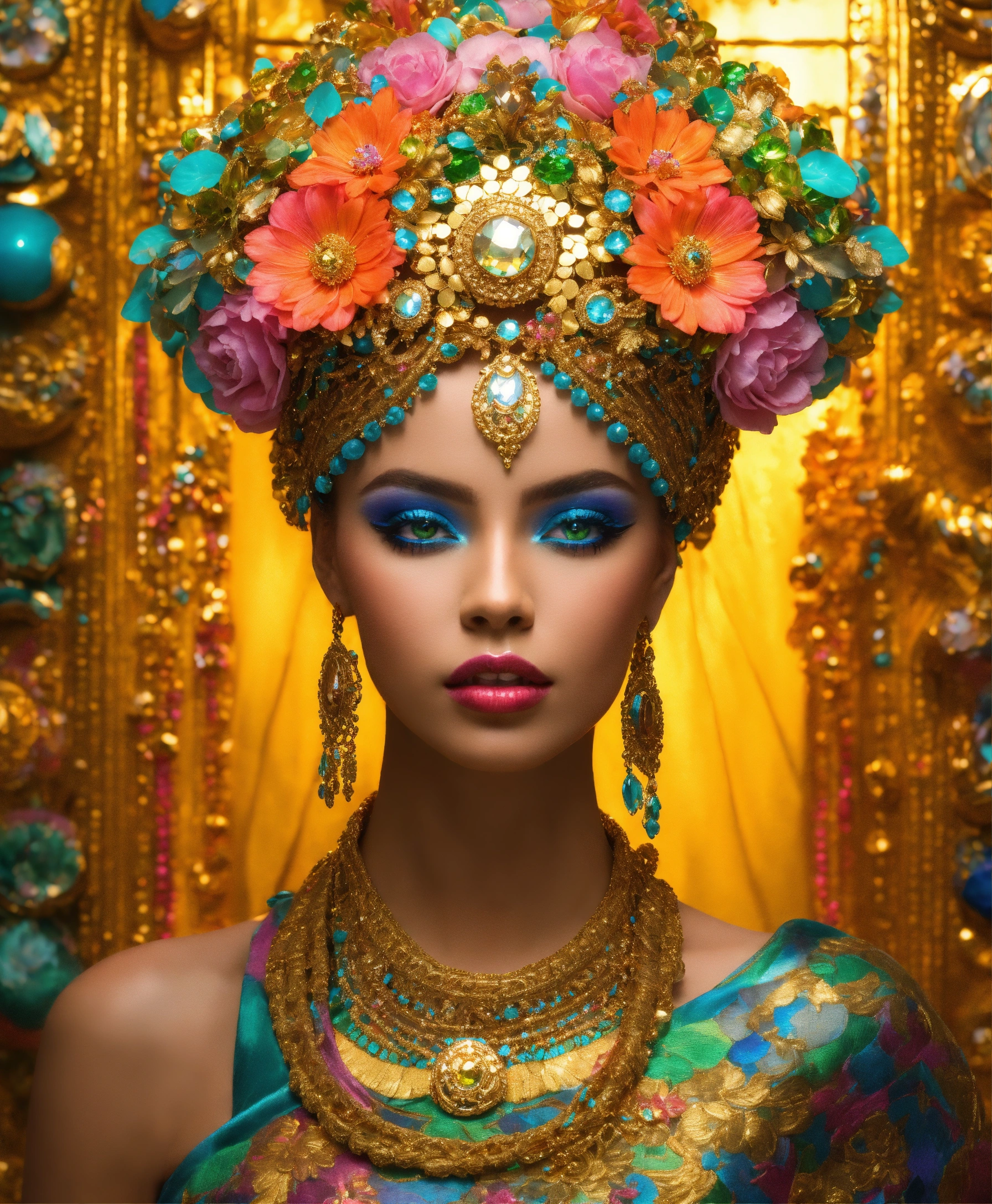 Lexica - Futuristic beautiful photogenic supermodel painted glamorous ...