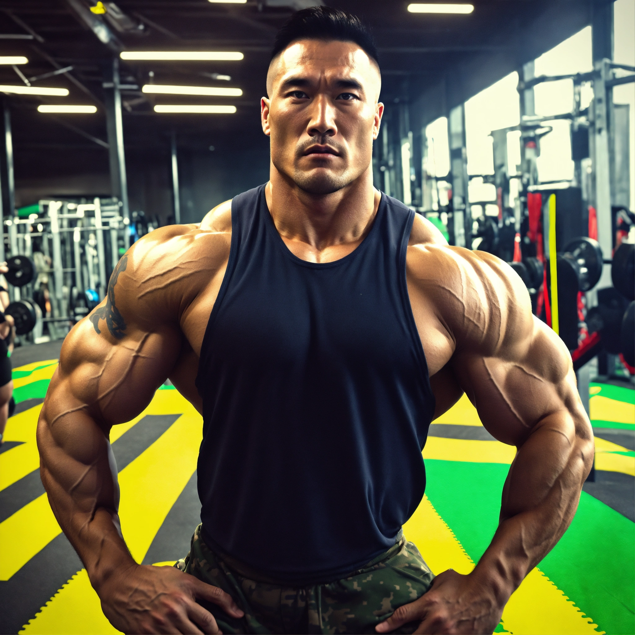Lexica - 30-year-old man with big muscles, big bodybuilder, body like a ...