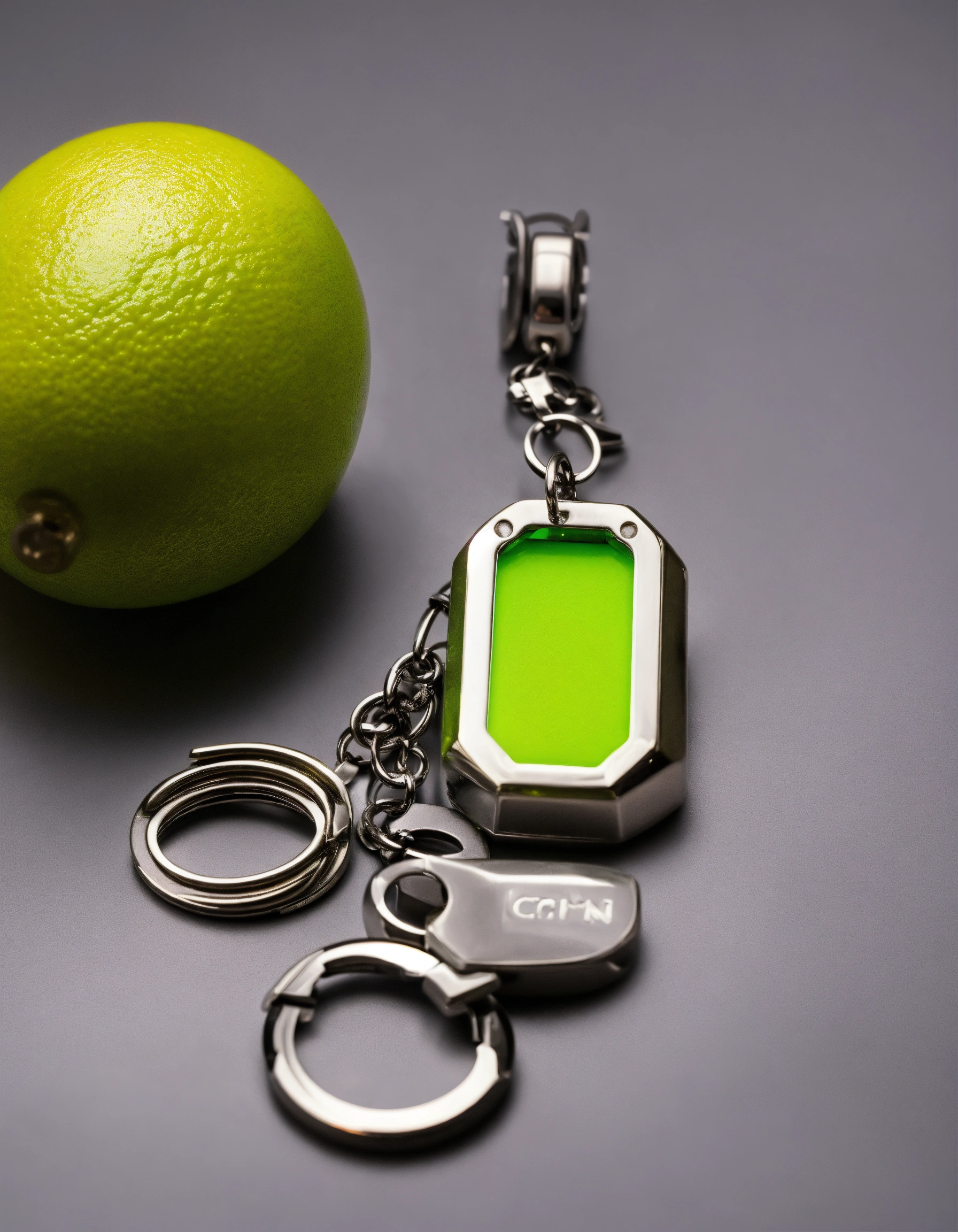 Lexica - Suspended in the air! modern metal keychain! icon charms. funky charms. c-clips.studio ...