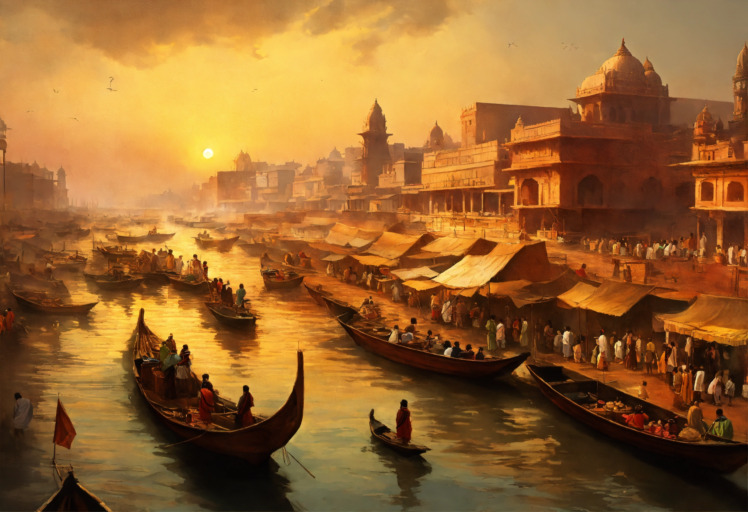 Lexica - Varanasi during ancient time when Varanasi main market was ...