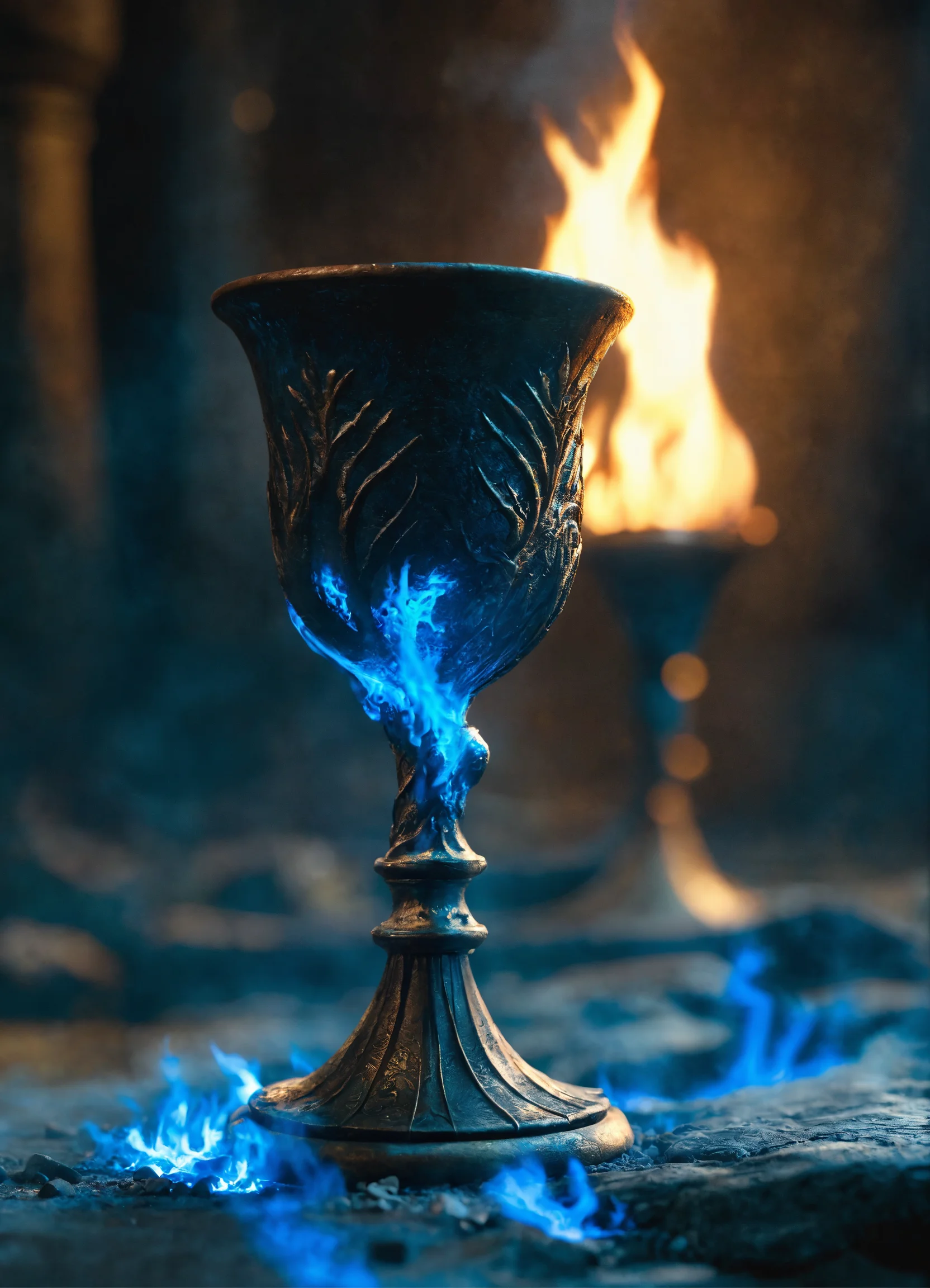 Lexica - Harry potter goblet of fire, magical goblet with mystic blue ...