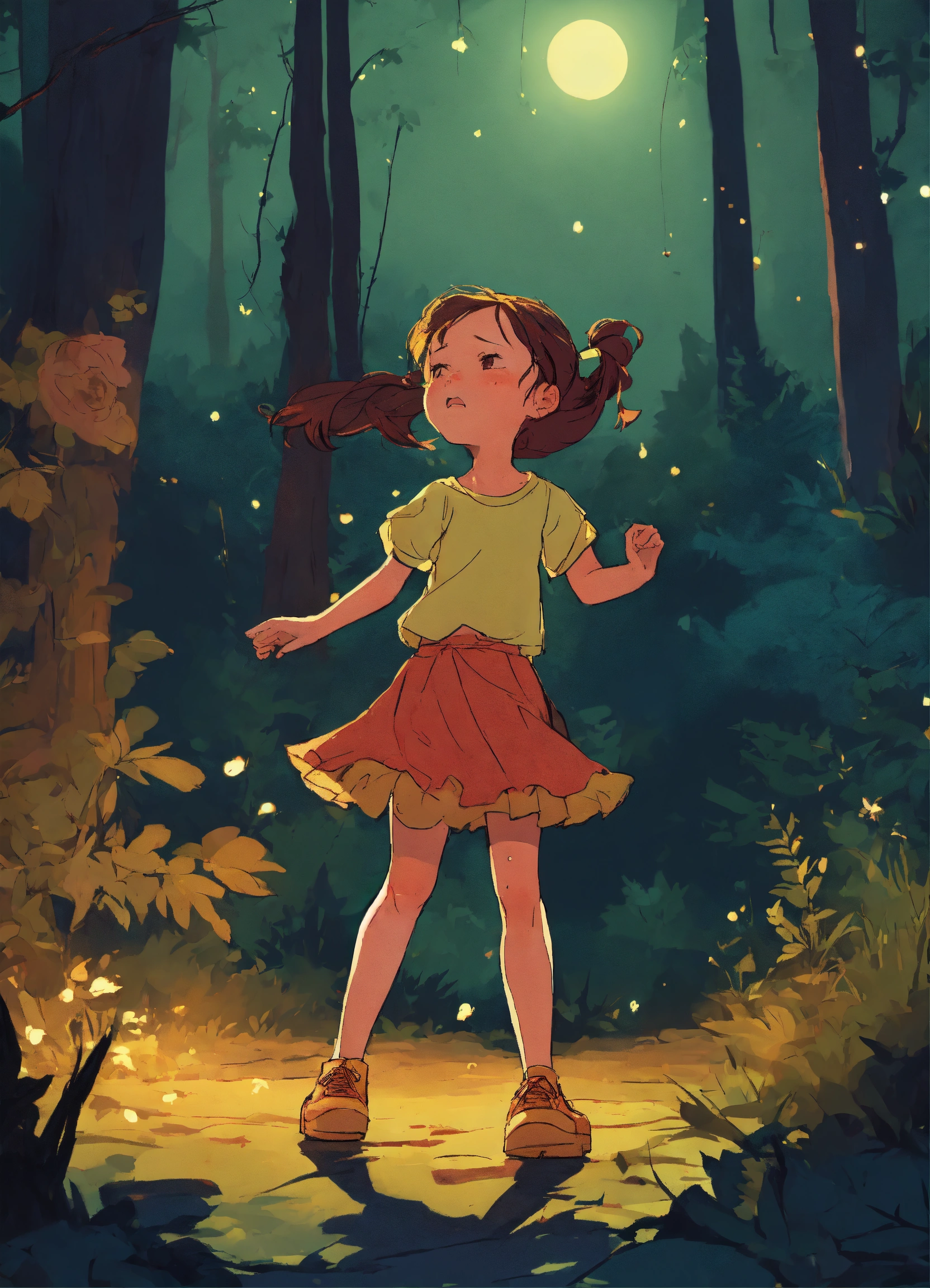Lexica - Dejected little girl, wearing ragged attire, dancing in a ...