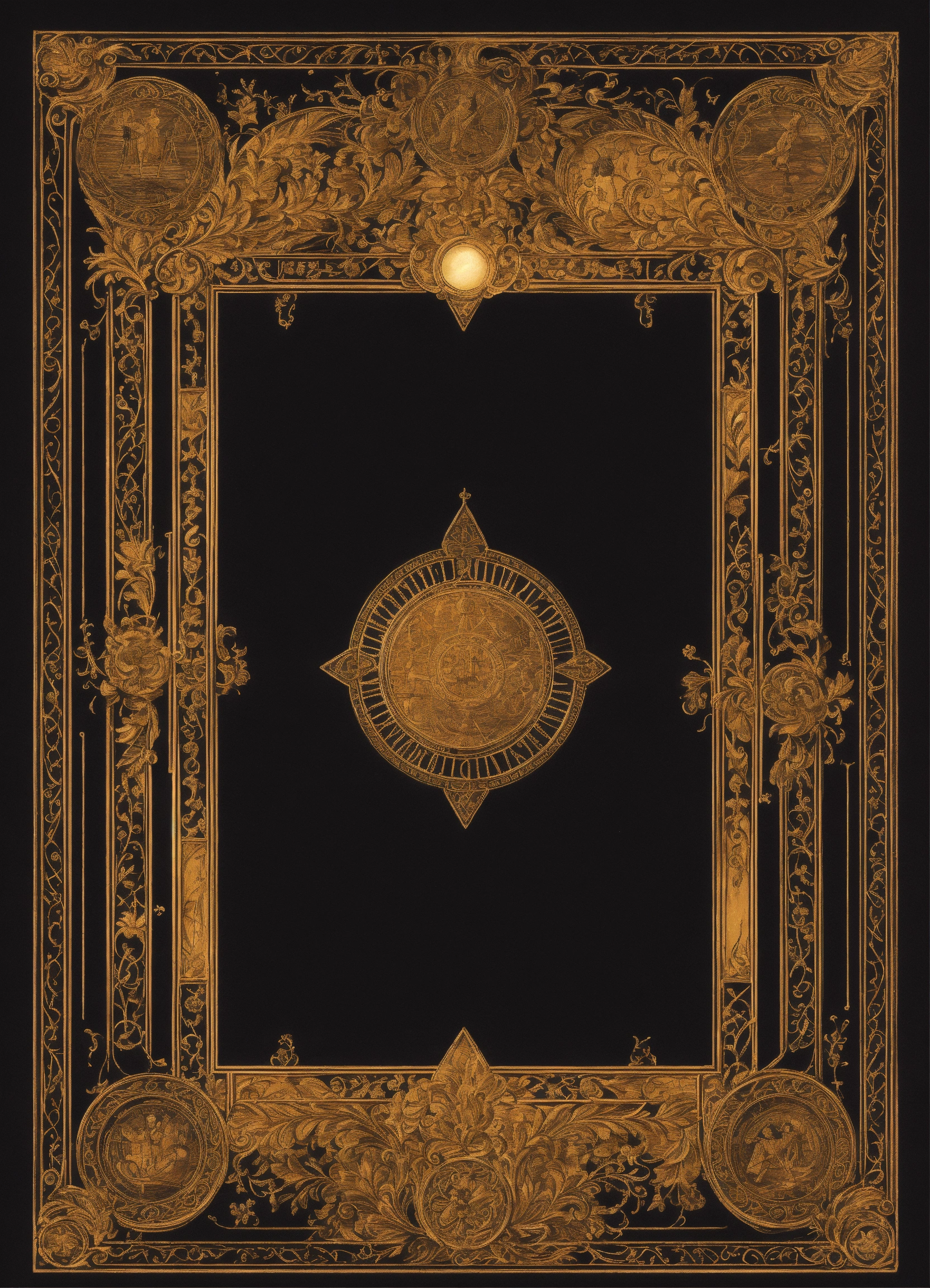 Lexica - Tarot frame adorned with intricate and highly detailed ...