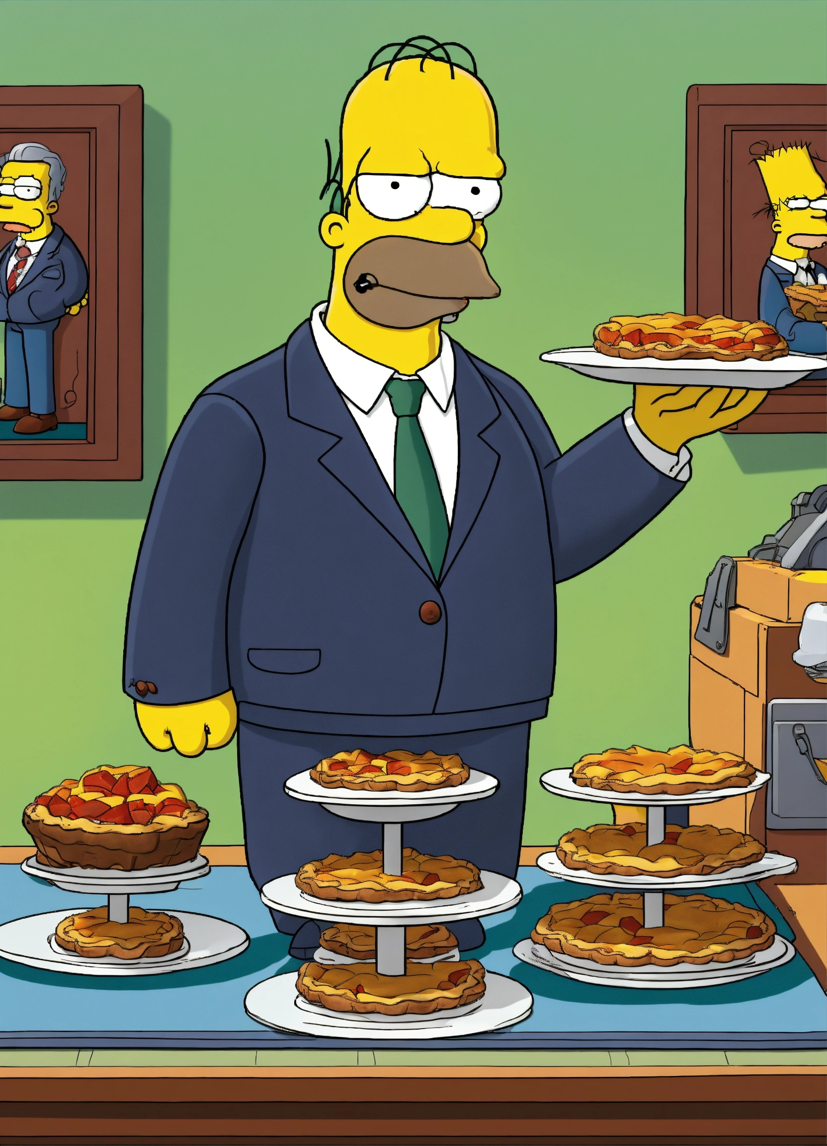 Lexica - Lawyer Lionel Gates from the Simpsons cartoon stands on a ...