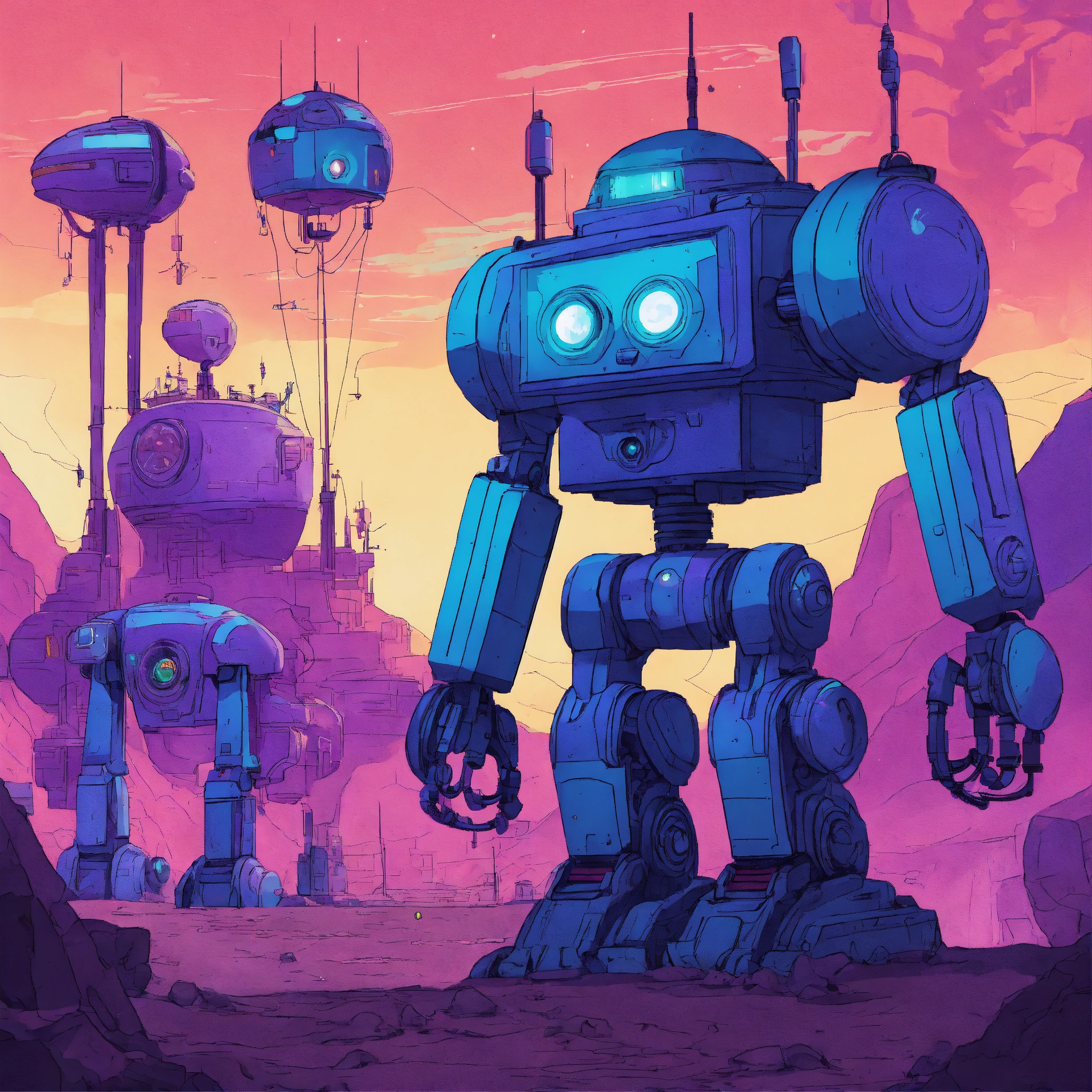 Lexica - Sci-fi fantasy adventure story, fun, quirky, retro, robots ...