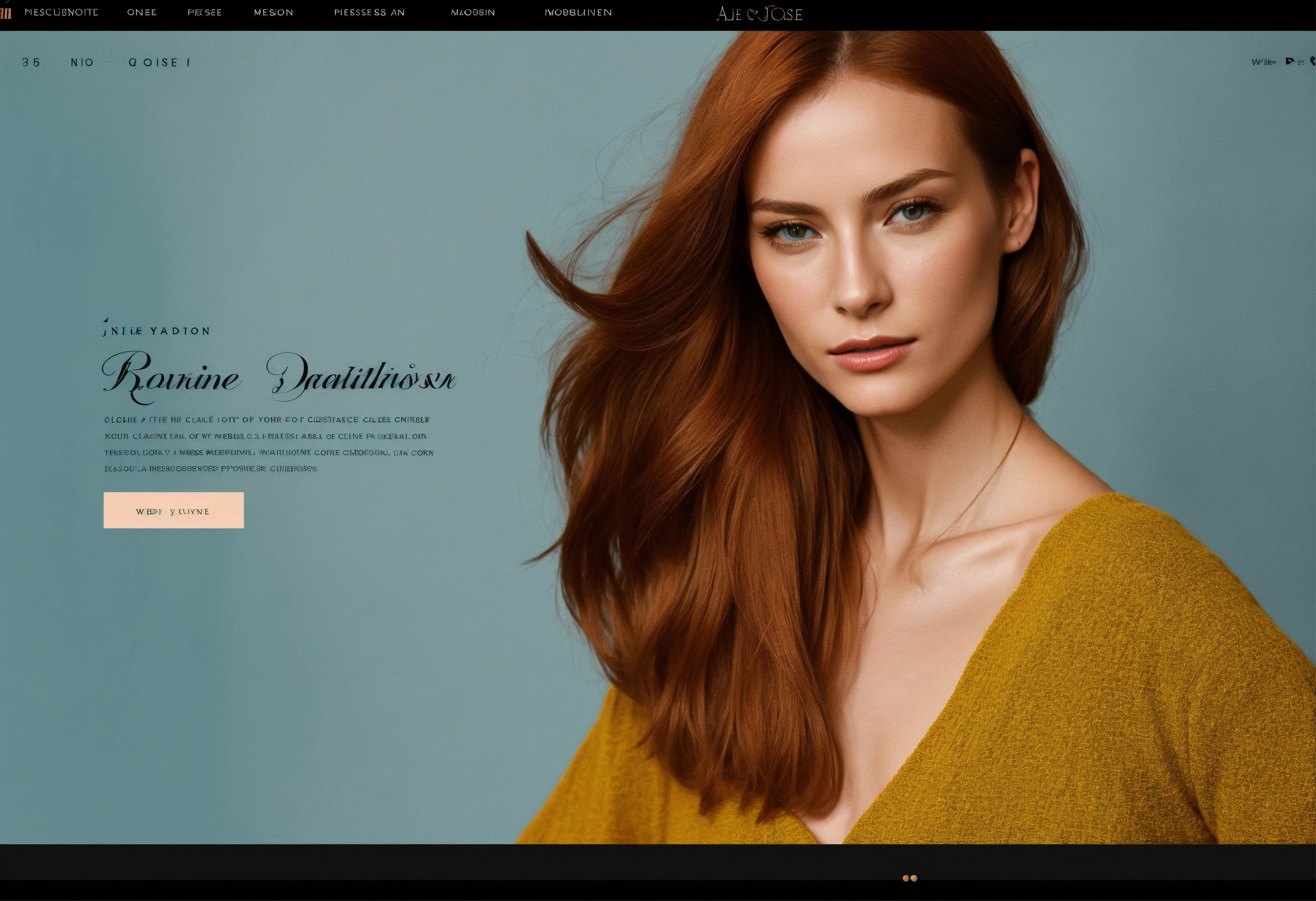 Lexica - Website template, online portfolio in colors, with very classy ...