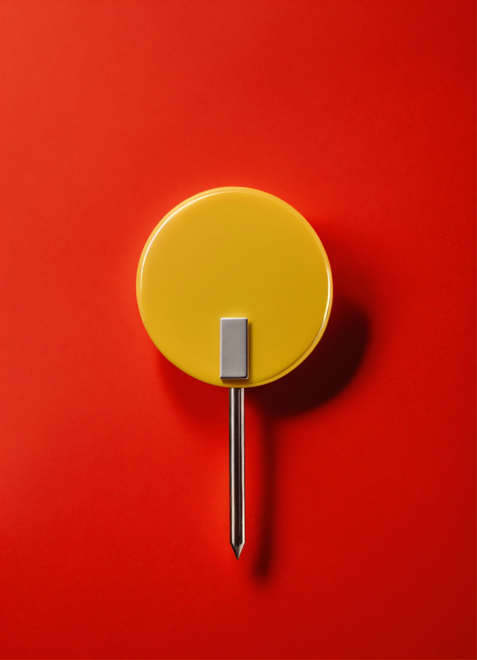 Lexica - On a full smooth background, a promotional blank label pin ...