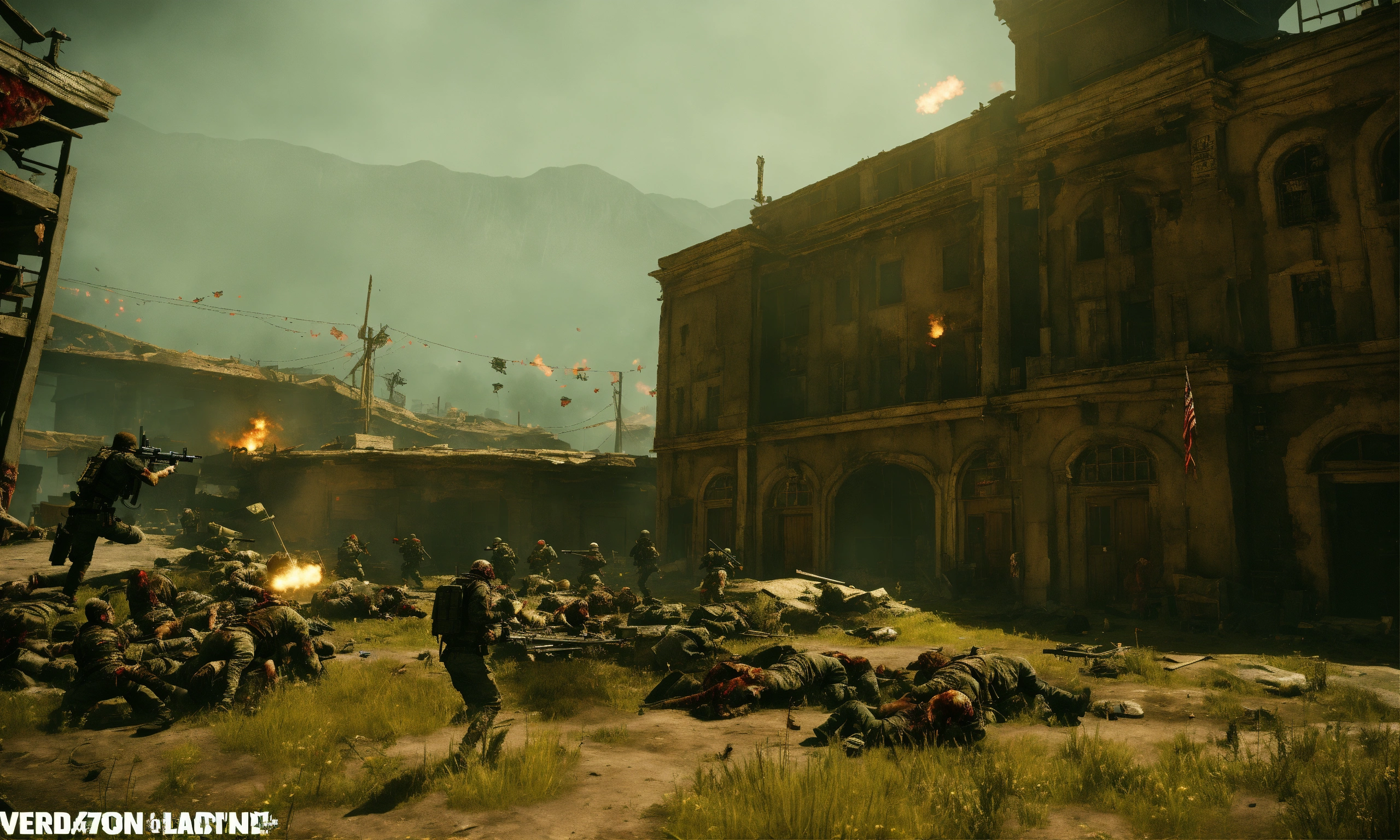 Lexica - Zombie hoard, call of duty warzone verdansk, outside, daytime ...