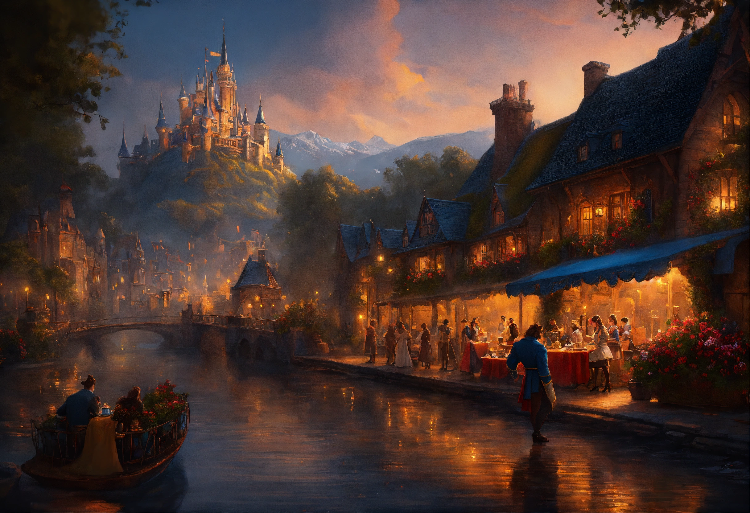 Lexica - Epic beautiful shot of Disneys Beauty and the Beast on the ...