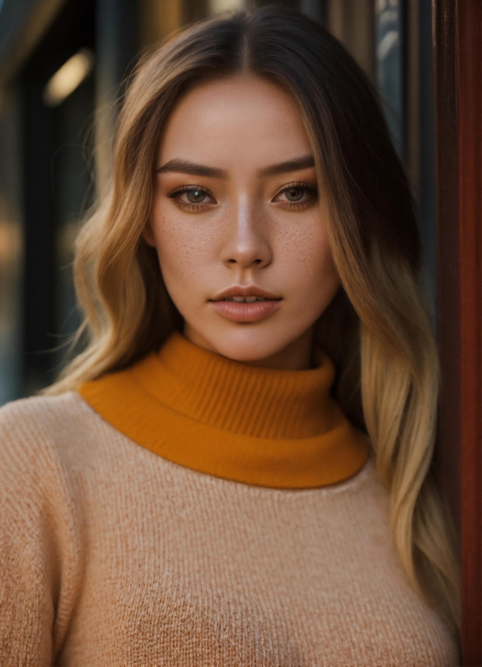 Lexica - Two PAWG models standing cuddling , (sunrays, outside, golden ...