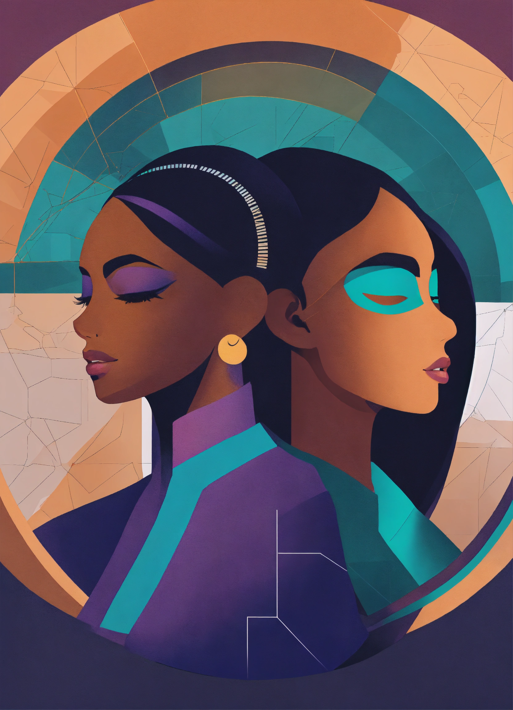 Lexica - Vector icon that represents a women of color supporting each ...