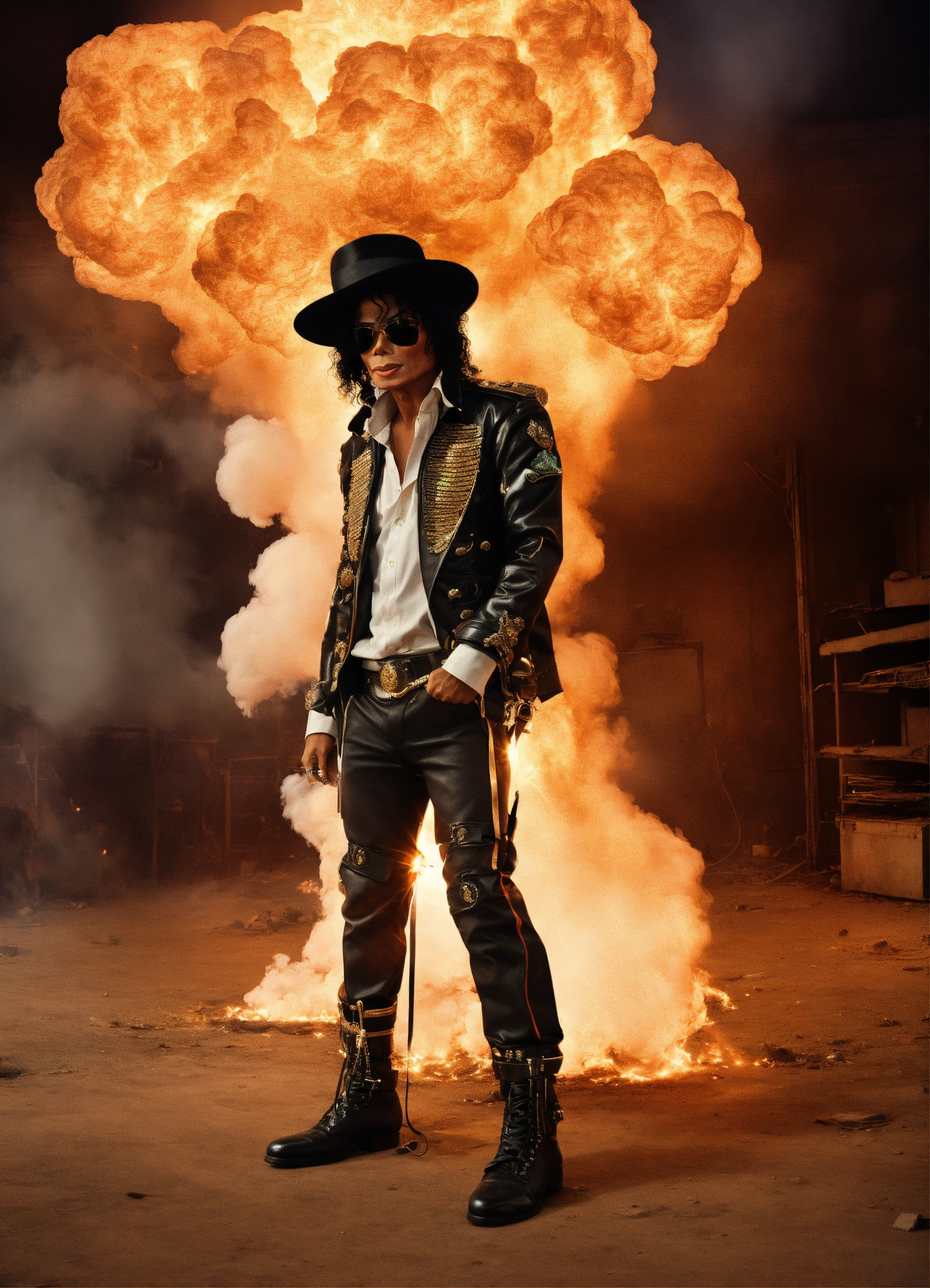 Lexica - Make a post-apocalyptic augmented reality of Michael Jackson ...