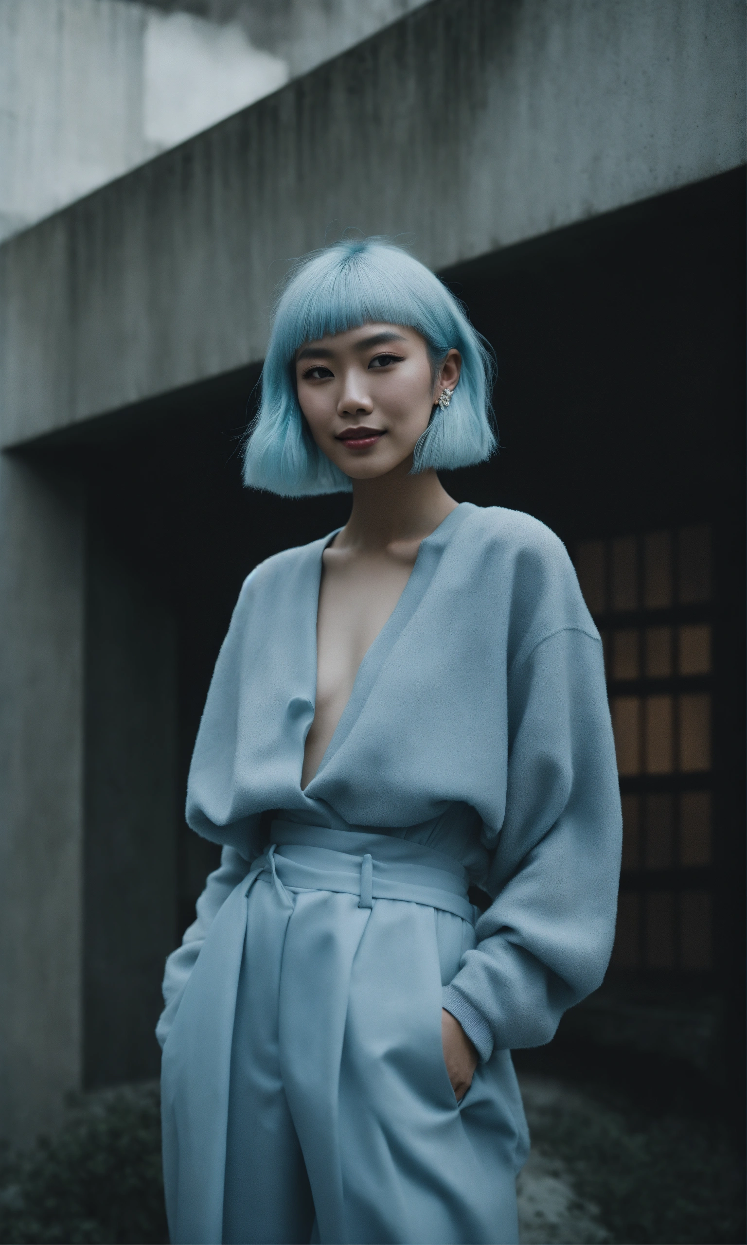 Lexica - Portrait of haute couture beautiful asian fashion model with ...