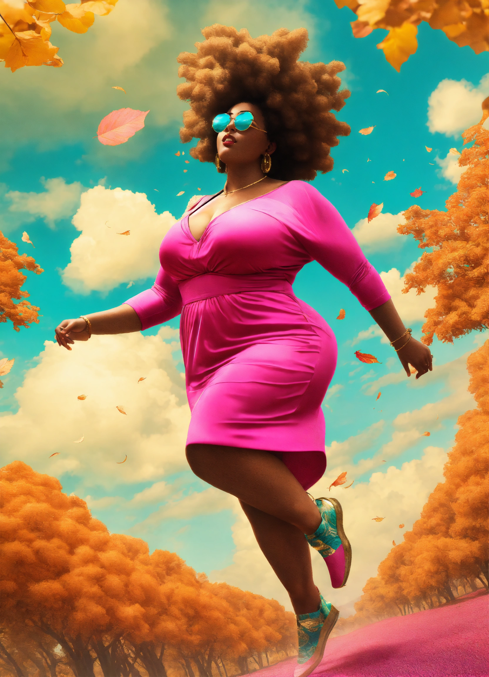 Lexica - Still practicing! beautiful plus size african american woman ...