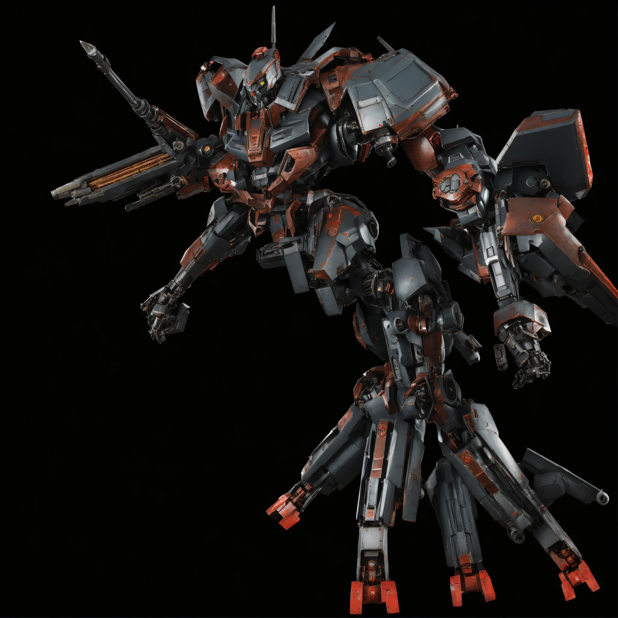Lexica - Full body shot of a realistic giant mecha with very wide ...