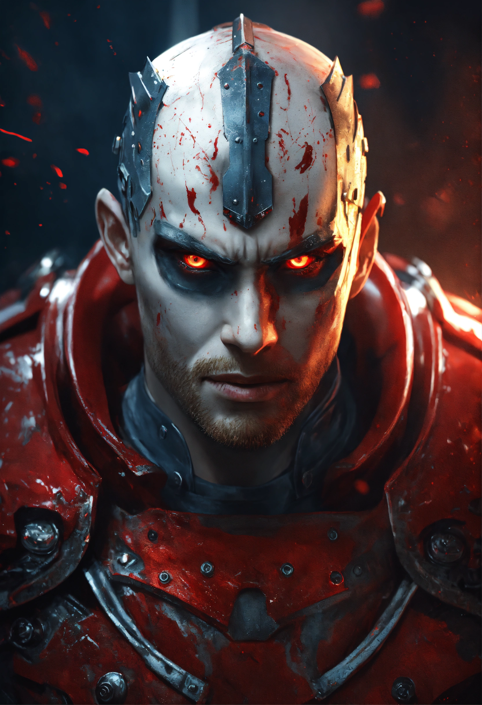 Lexica - A realistic photo of scary 30 years old scary man with deep ...