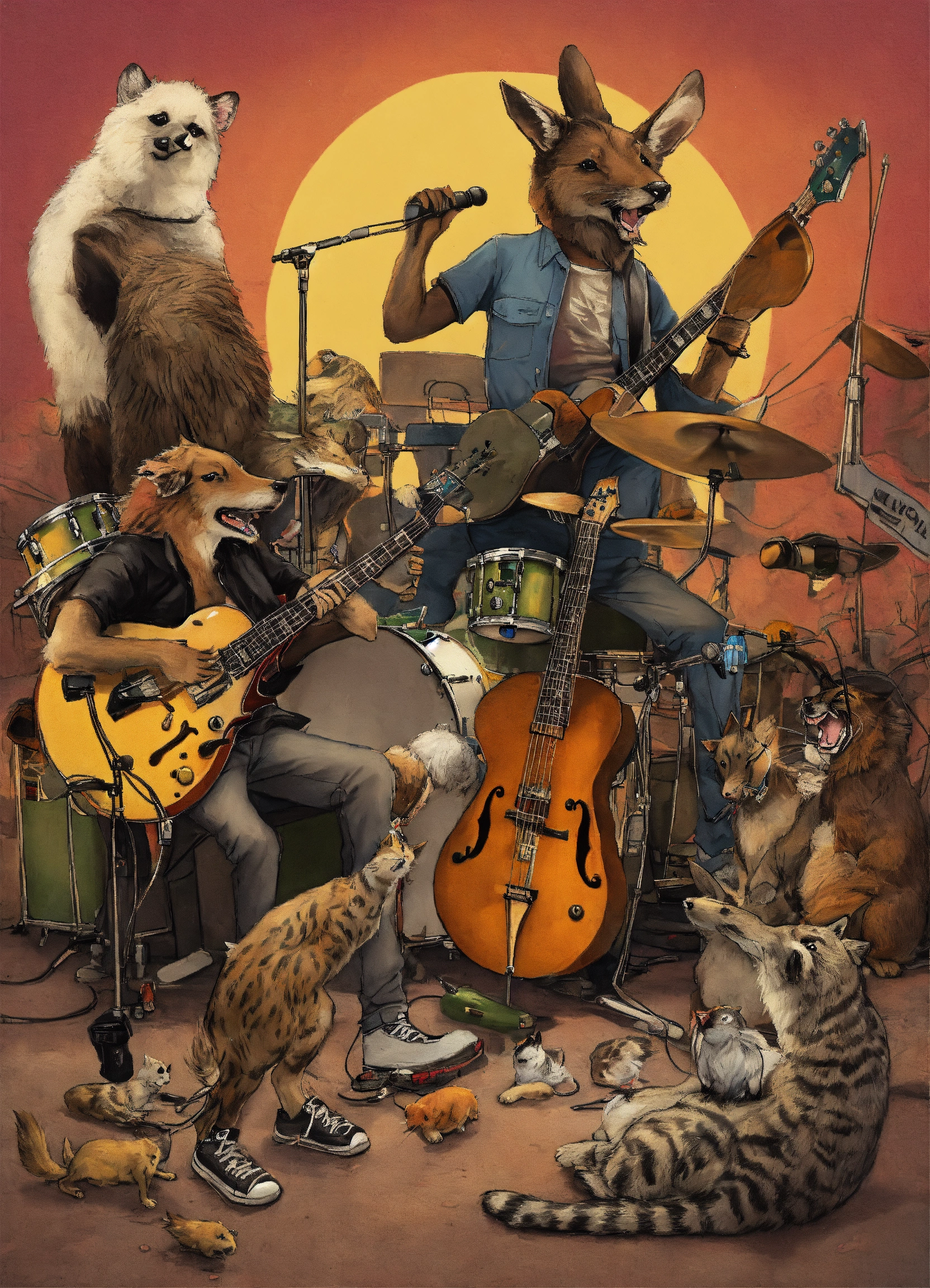 Lexica - A hardcore punk band consisting of animals playing various ...