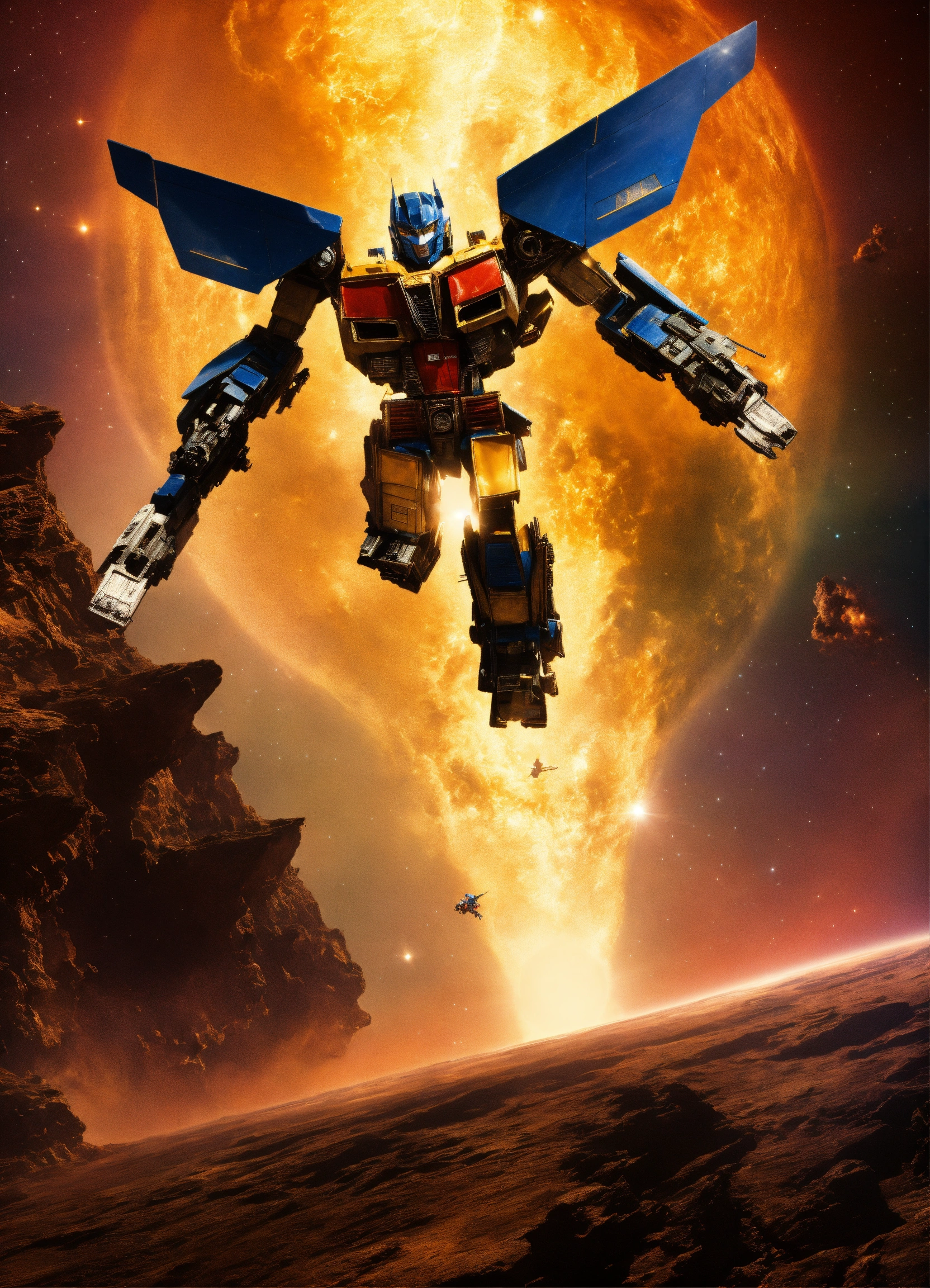 Lexica - Transformers flying in space