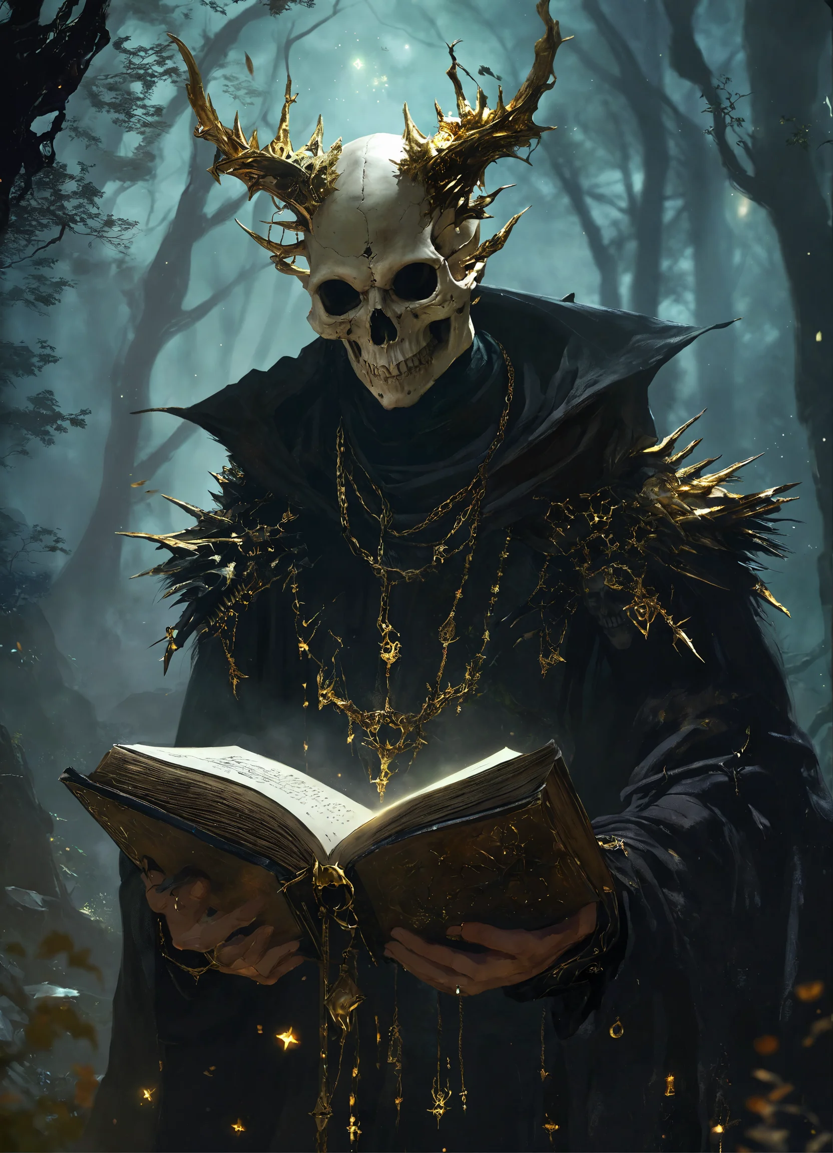 Lexica - The mage's appearance evil and mystical, with spikie robes ...