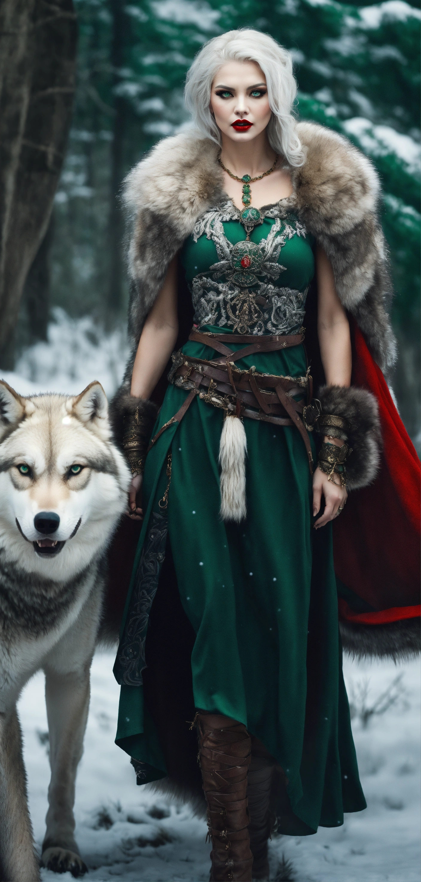 Lexica - Lady of the Wild Hunt. Attractive slender Russian woman with ...