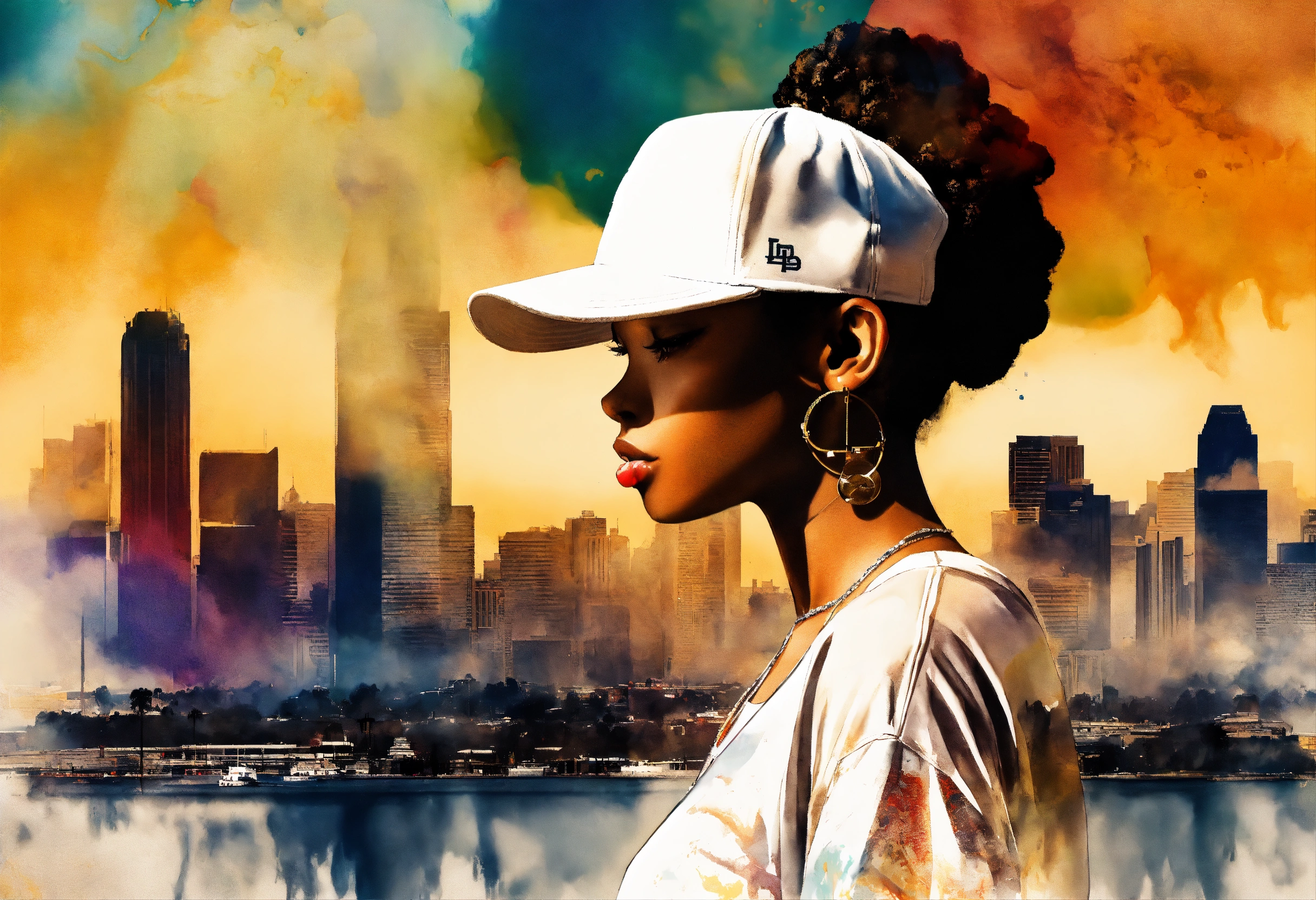 Lexica - Exquisite ink painting on a pure white paper background, where ...