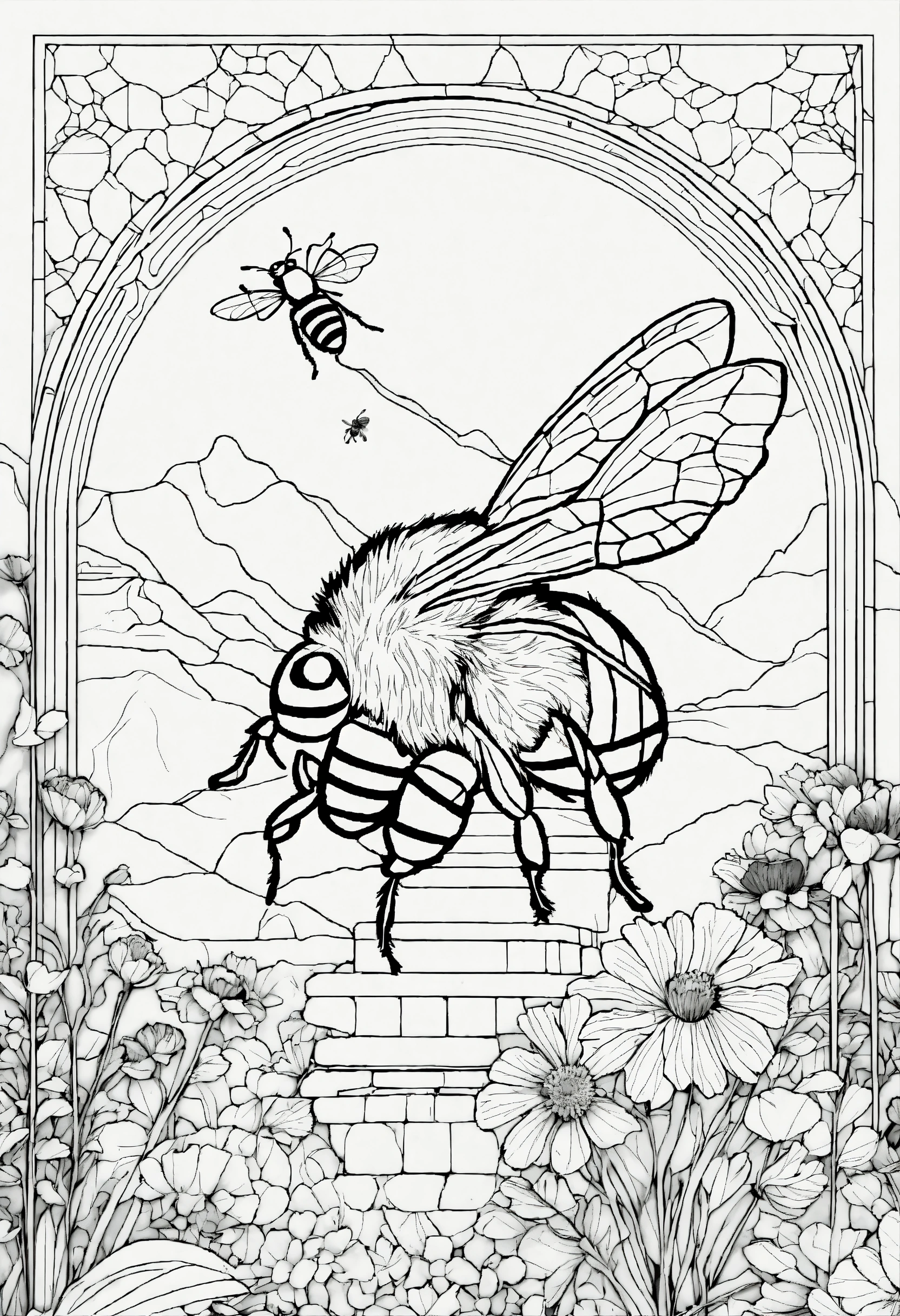 Lexica - Coloring pages, all solid lines, minimalistic, whimsical world ...