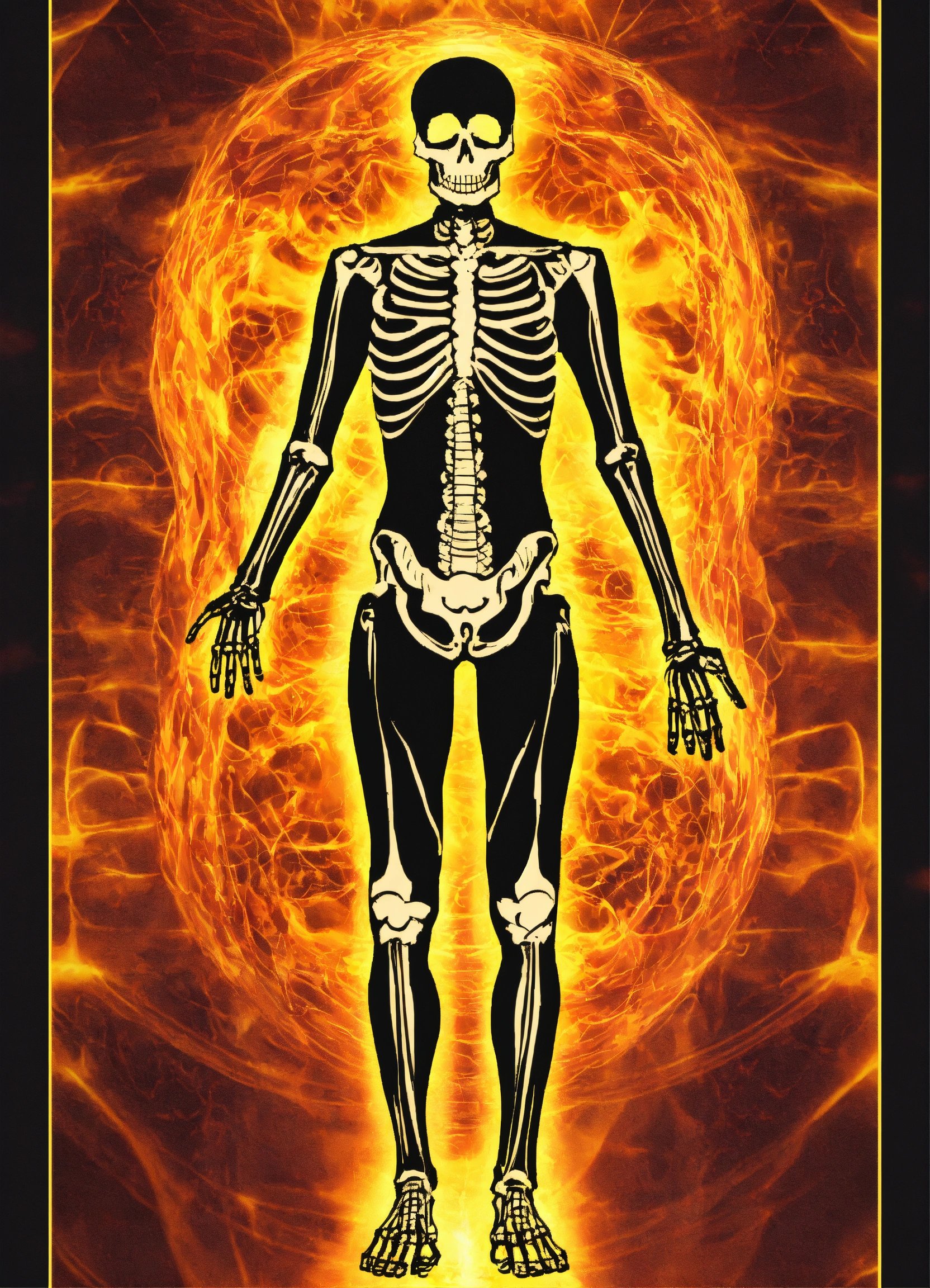 Lexica - Chakra min body and soul , skeleton body turning into matter