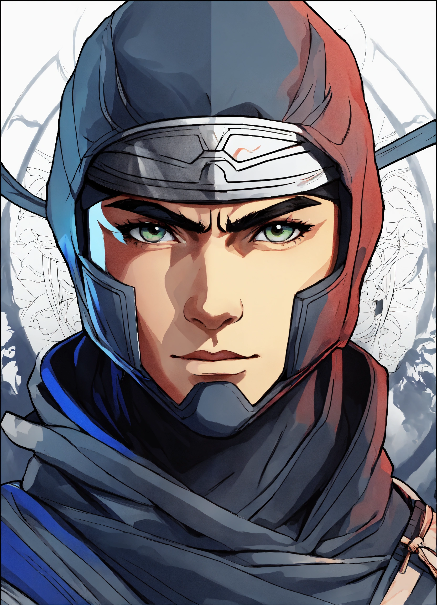 Lexica - Generate a portrait of a ninja, 4K resolution, anime line art ...
