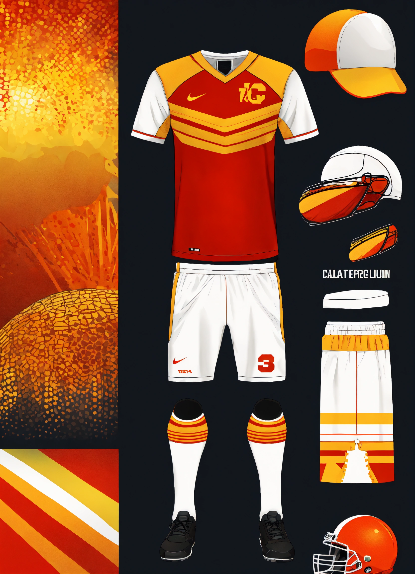 Lexica - Create a design for a sports football uniform that combines ...