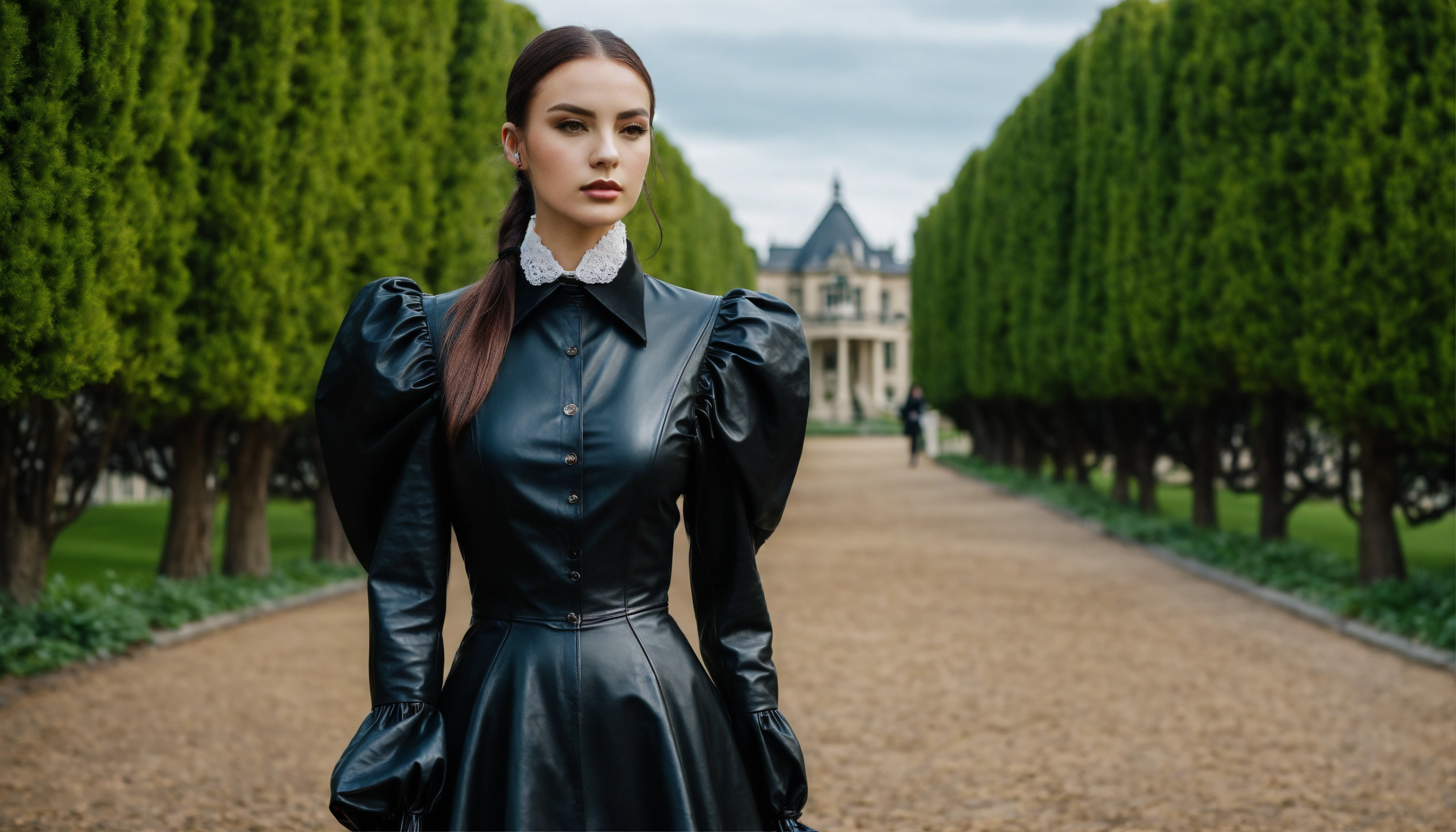 Lexica - Two stunning arrogant women fashion model, strict victorian ...
