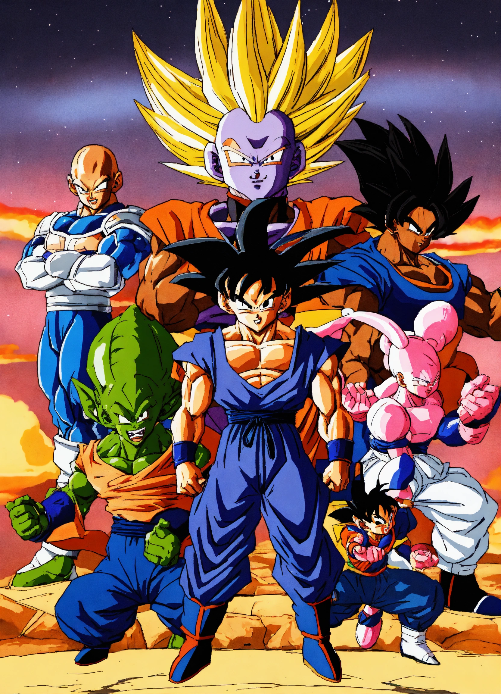 Lexica - 80s anime dragon ball z black characters aliens