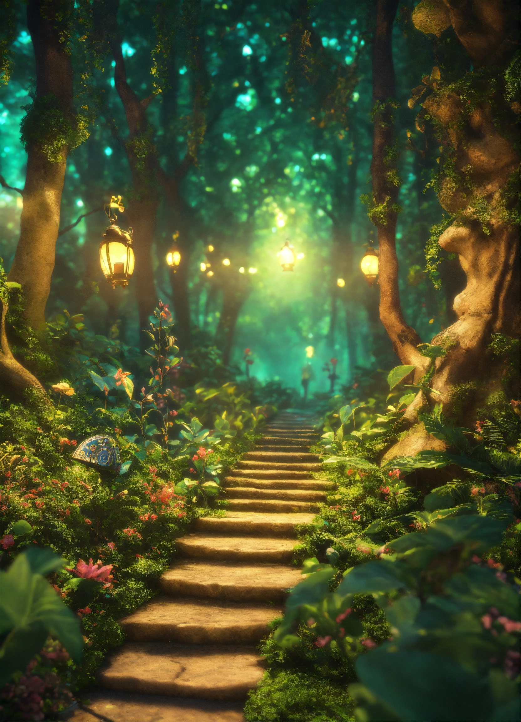 Lexica - The most trippy scene imaginable, in an enchanted forest ...