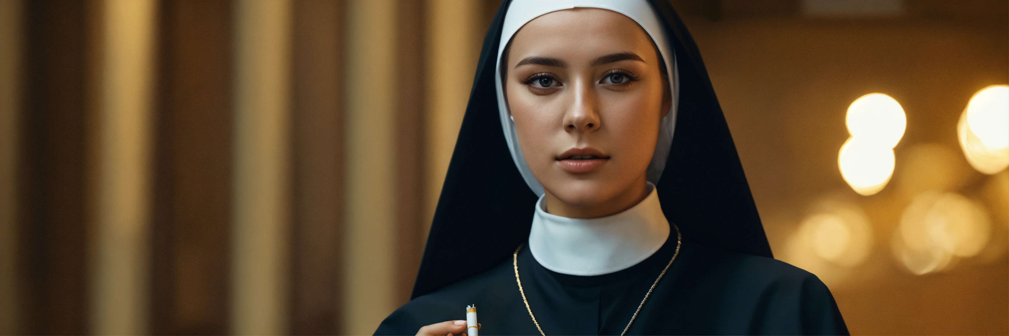 Lexica - Young beautiful catholic beautiful catholic nun holding in ...