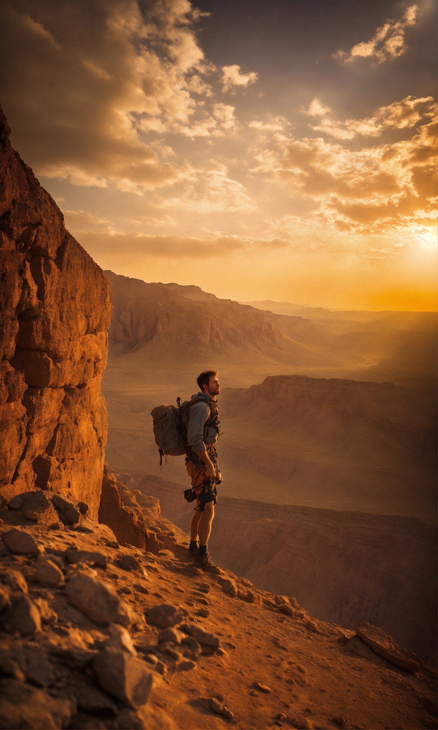 Lexica - In the center of this gripping image stands Aron Ralston, a ...