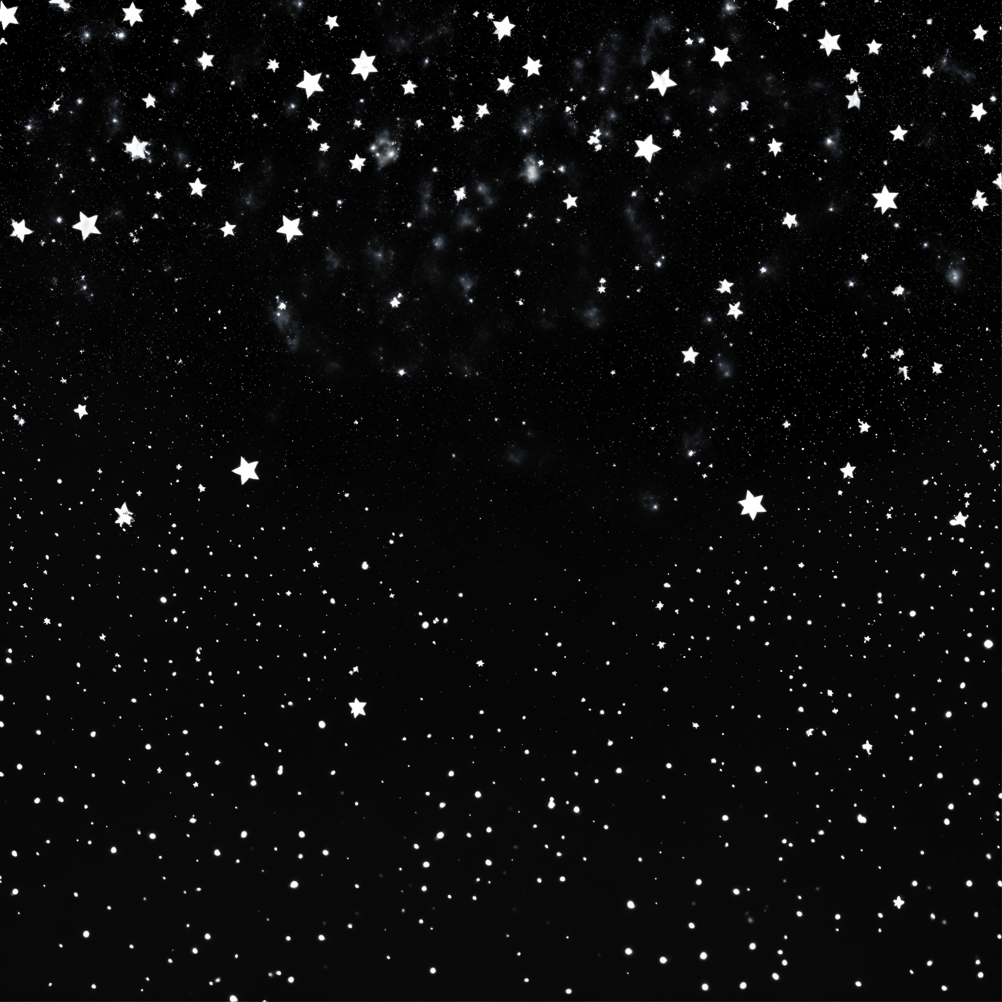 Lexica - Pure black background, overlay of twinkling platinum stars top ...