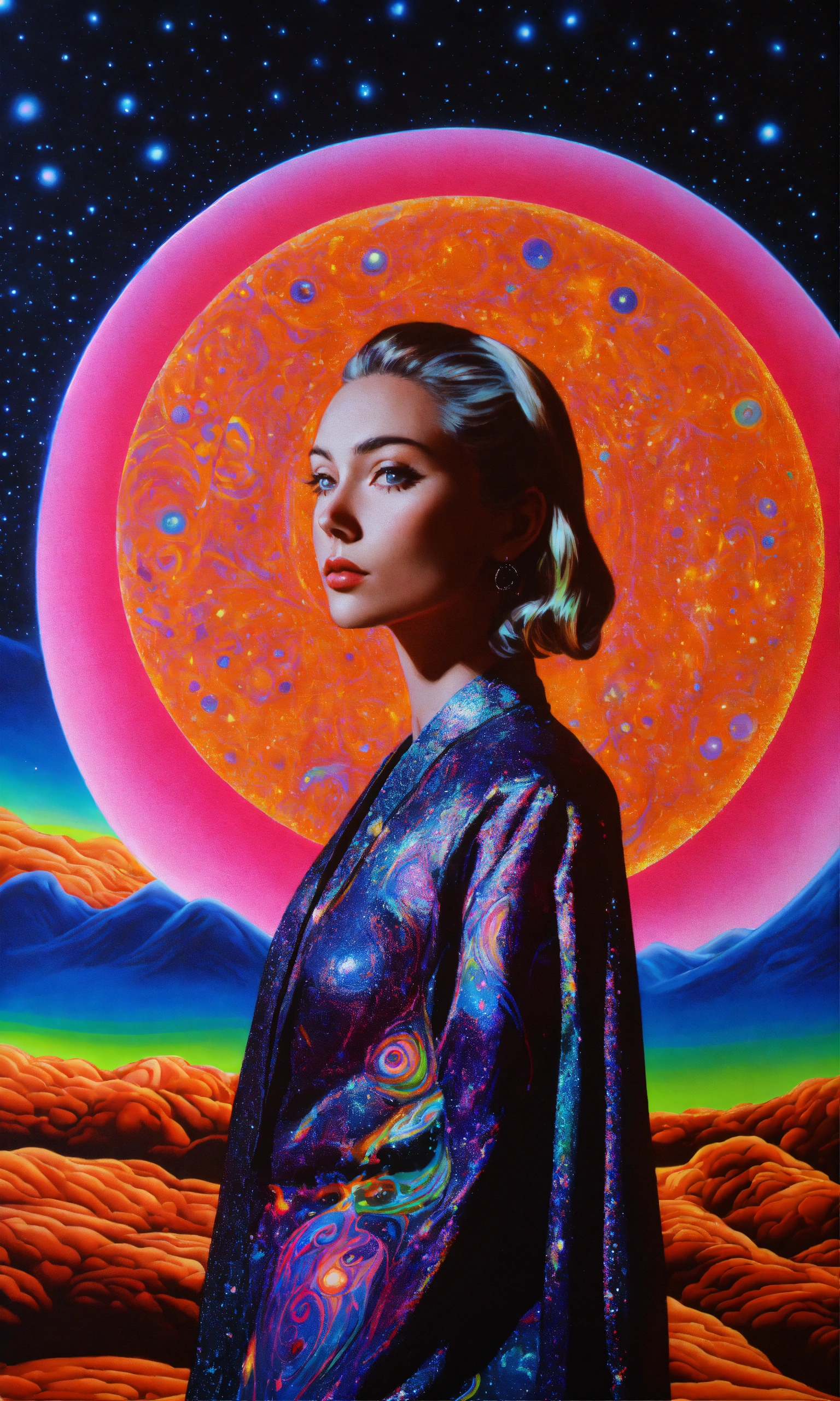 Lexica - Photorealistic portrait Haute Couture Fashion, of cosmic Alex ...