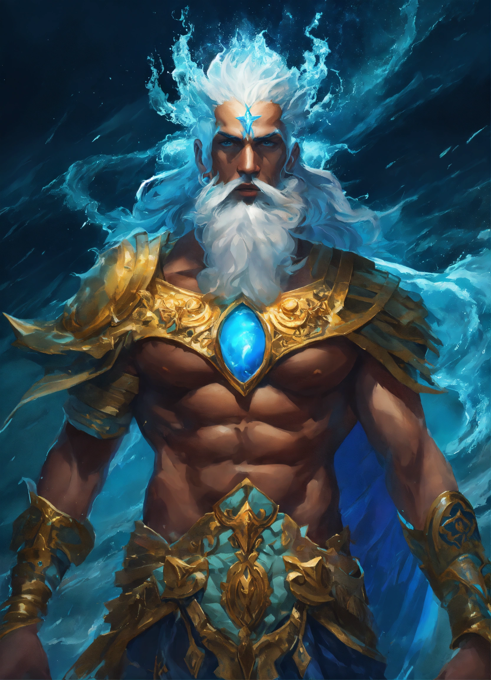 Lexica - A celestial Blue-skinned God of the Seas, Storms, and ...