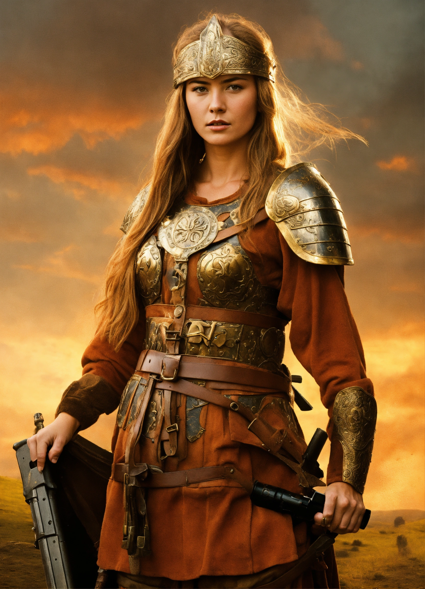 Lexica - Anglo saxon warrior woman with machine gun