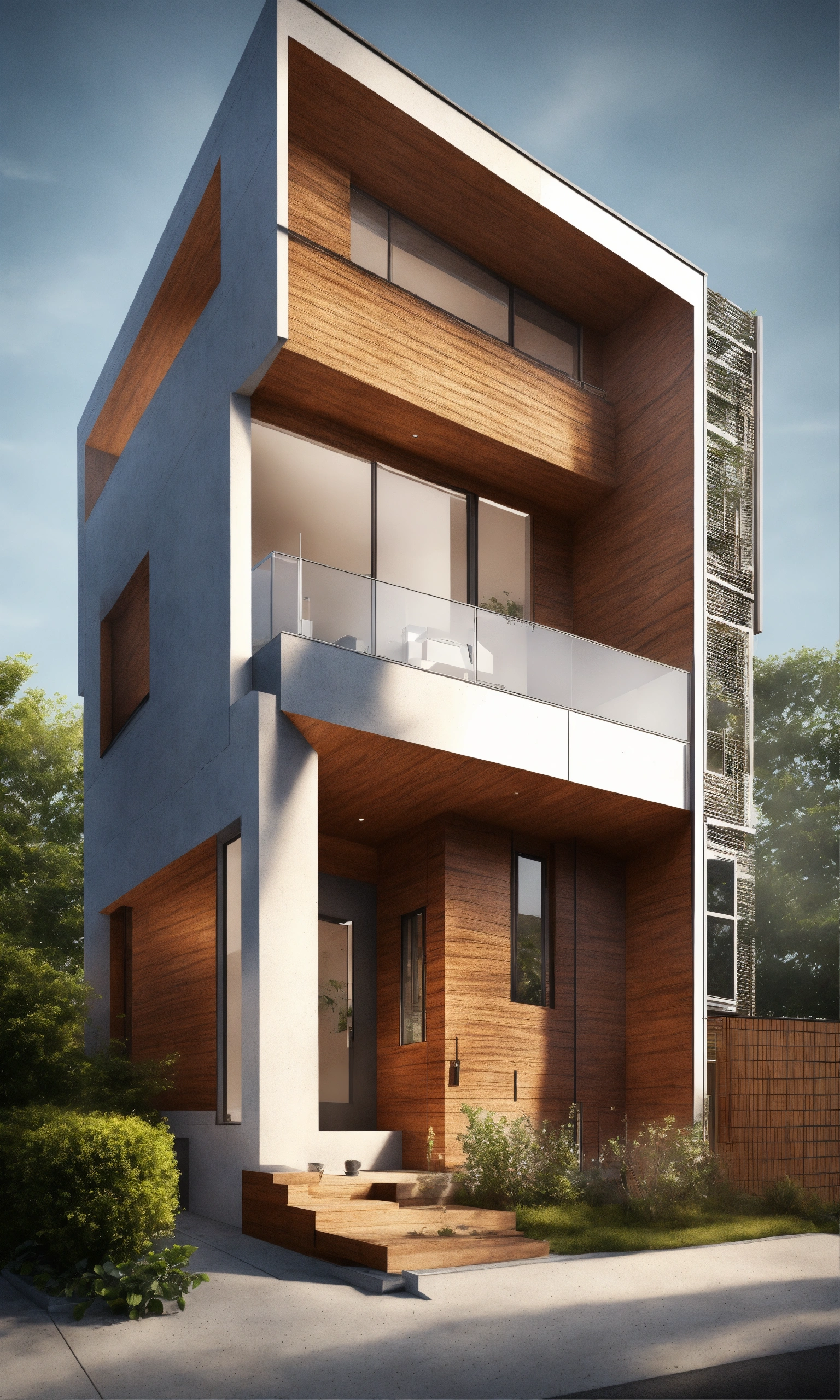 Lexica - Make a skatch of a modern house using pencil and paper