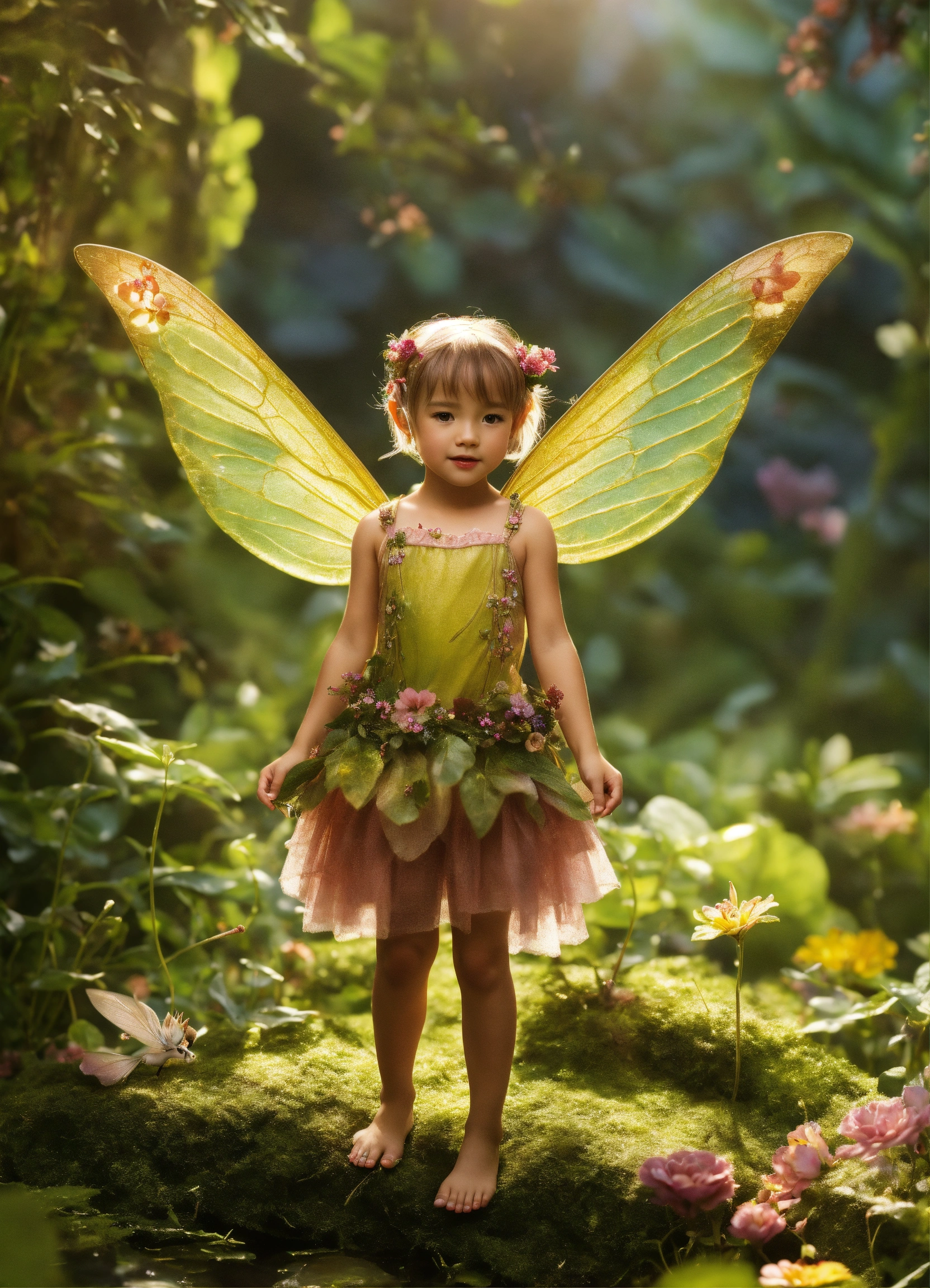 Lexica - A beautiful little pixie full body playing in fairyland ...