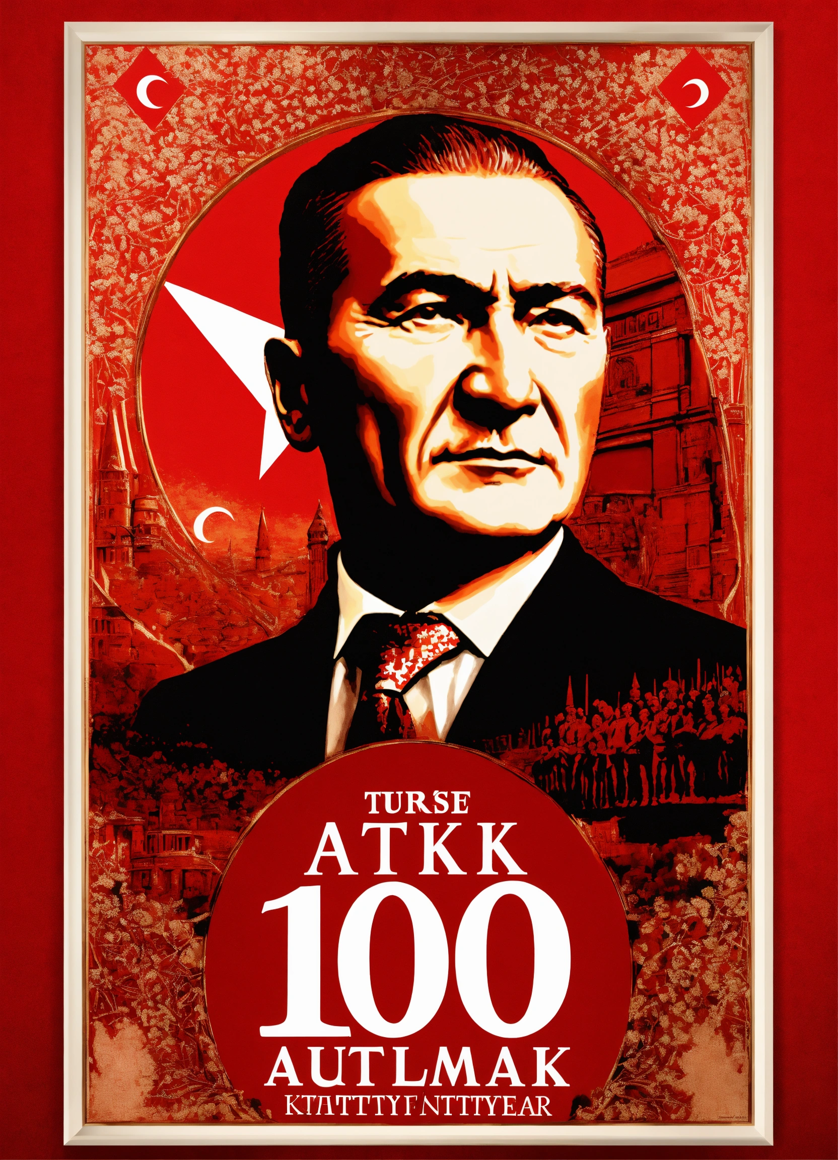 Lexica - Turkiye cumhuriyetinin 100. Yil kutlama afisi, ataturk ...