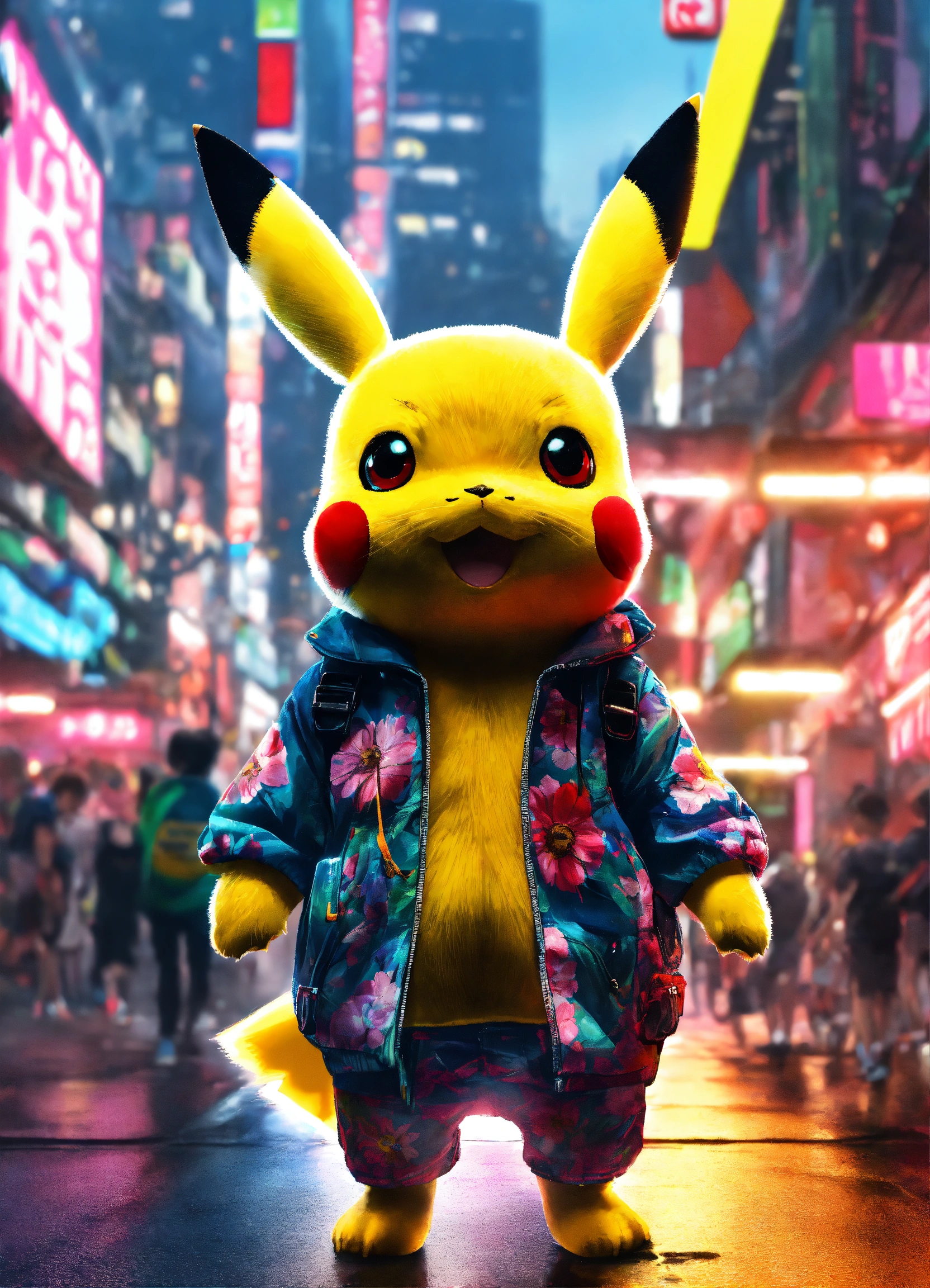 Lexica - A Pikachu as a Music festival in Tokyo raver, slice of life ...