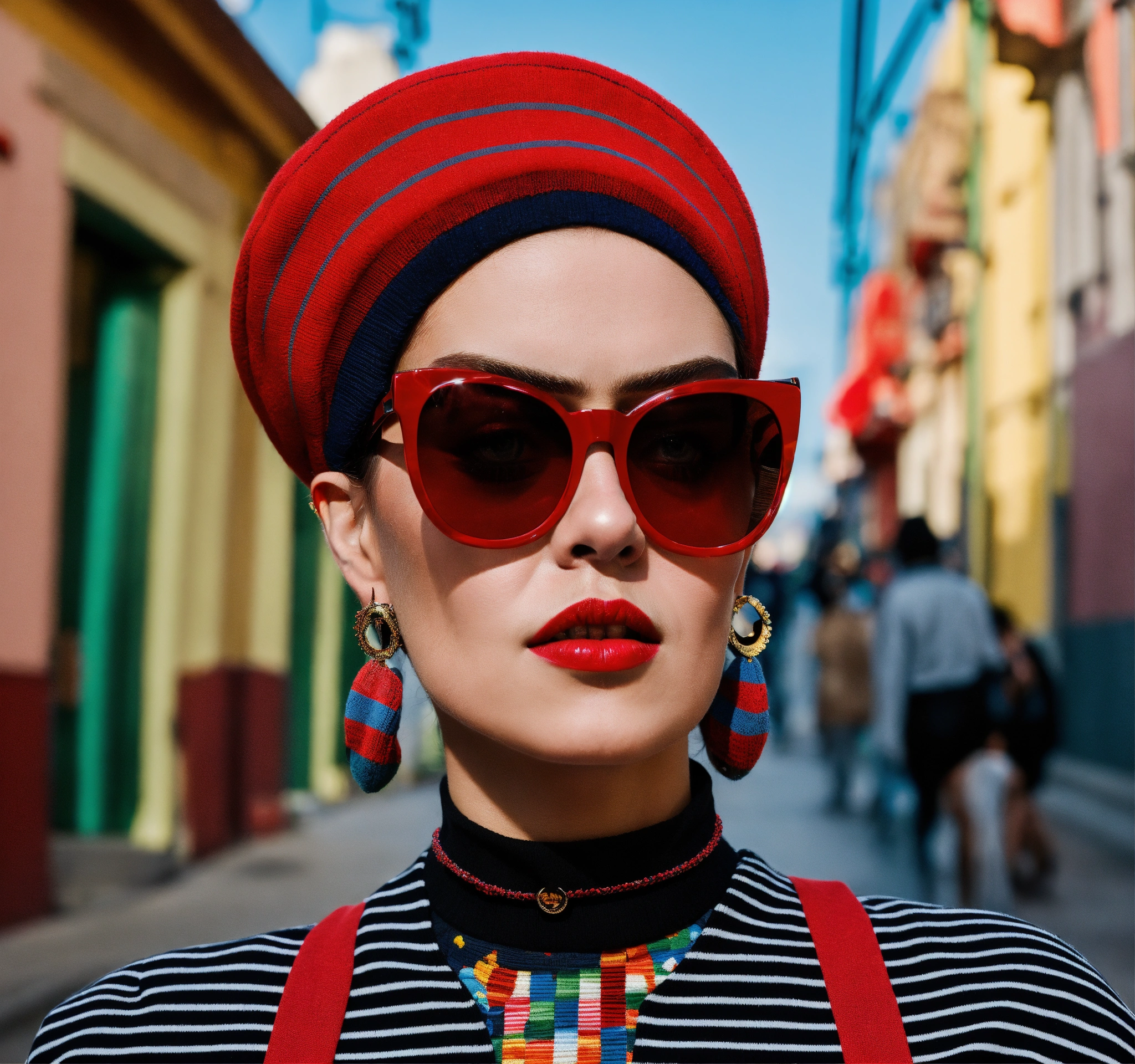 Lexica - Front profile half body model show Photography, in the ...