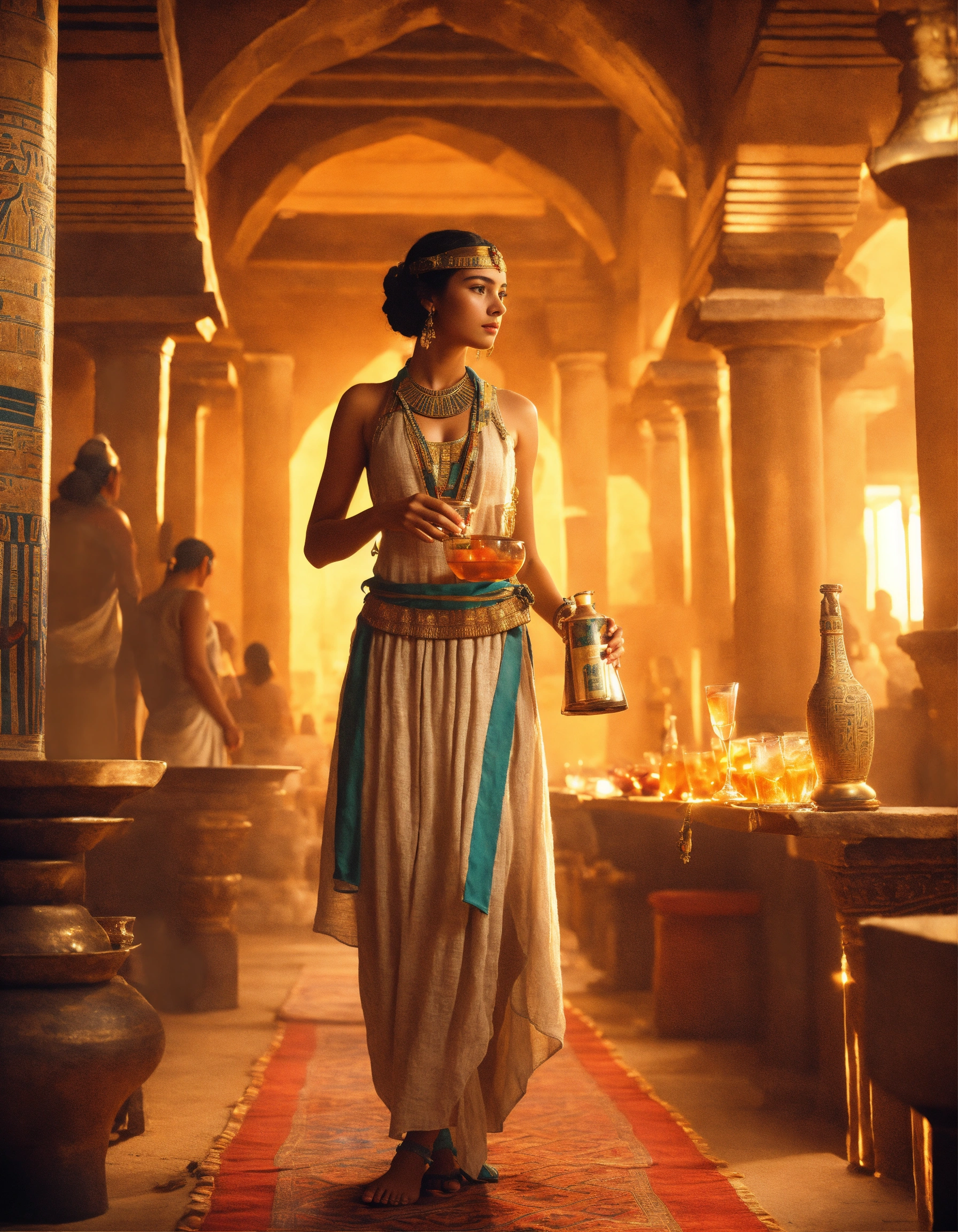 Lexica - An epic fantasy scene featuring a beautiful 16-years old girl ...