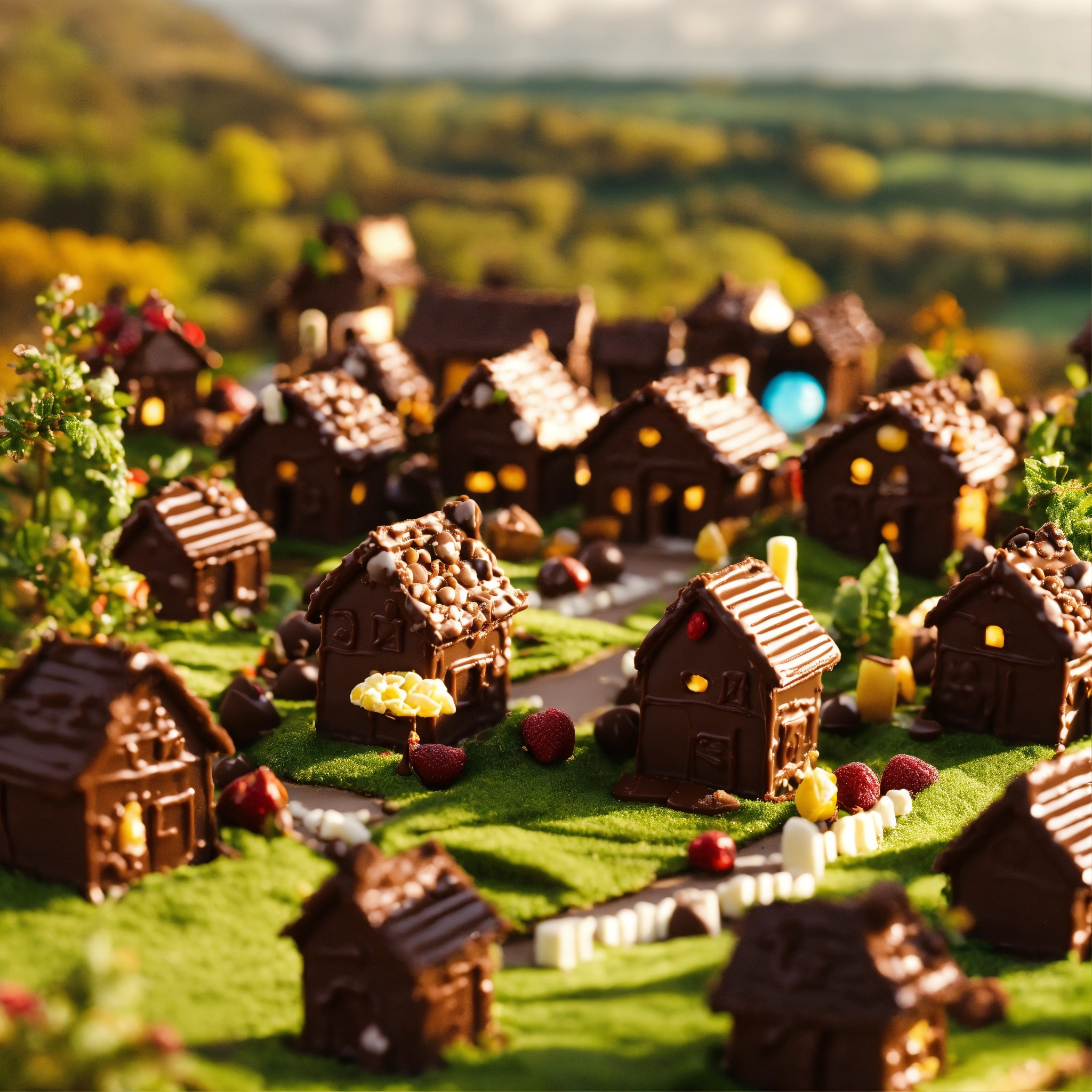 Lexica - Cute chocolate village