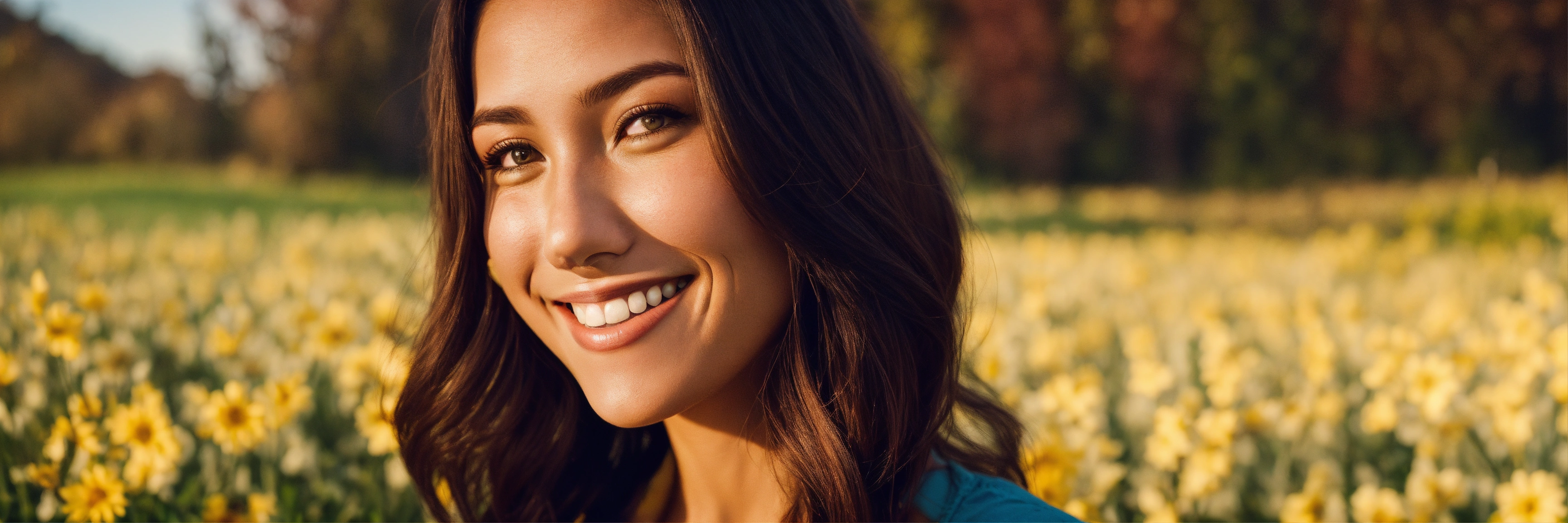 Lexica - Image prompt of a woman with a radiant smile.Empathy, the ...